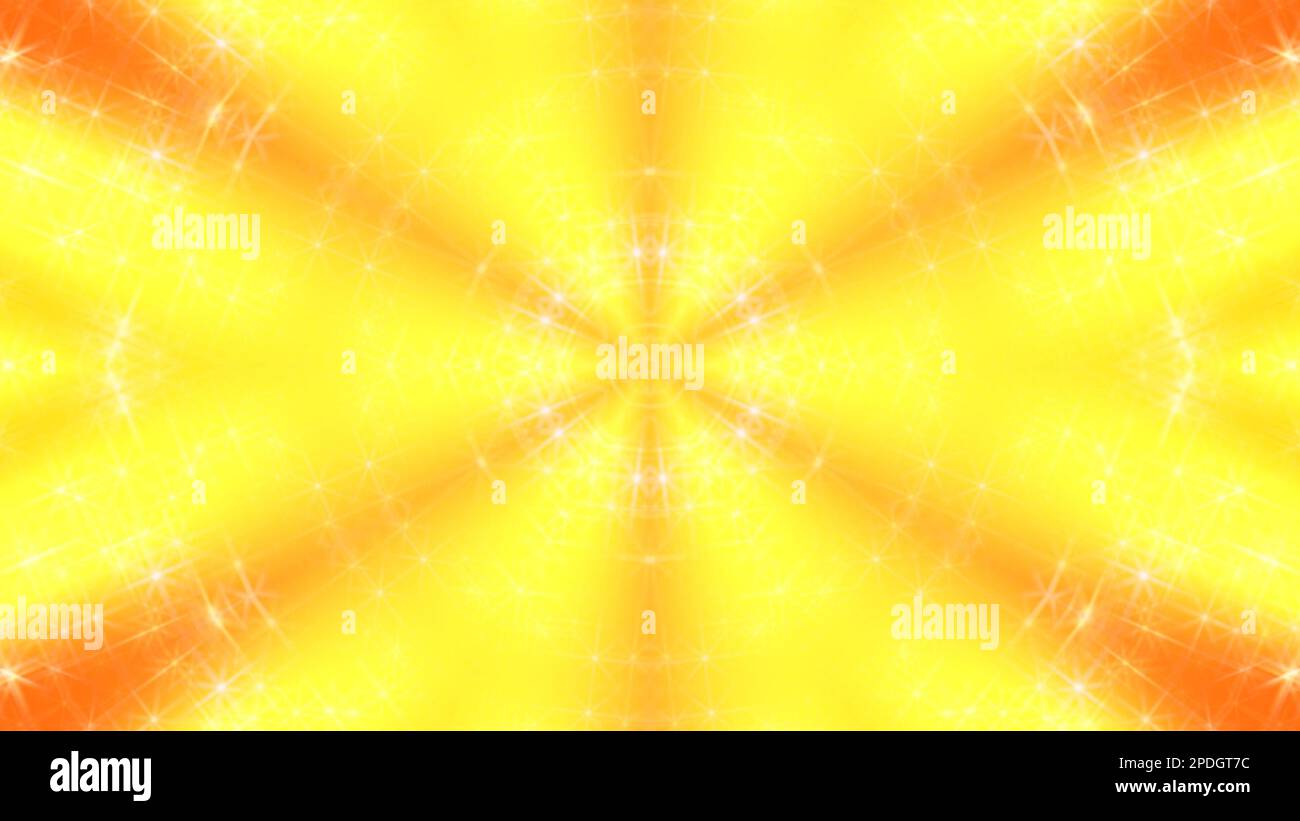 Yellow soft blur brilliant particle glow background. 2D layout ...