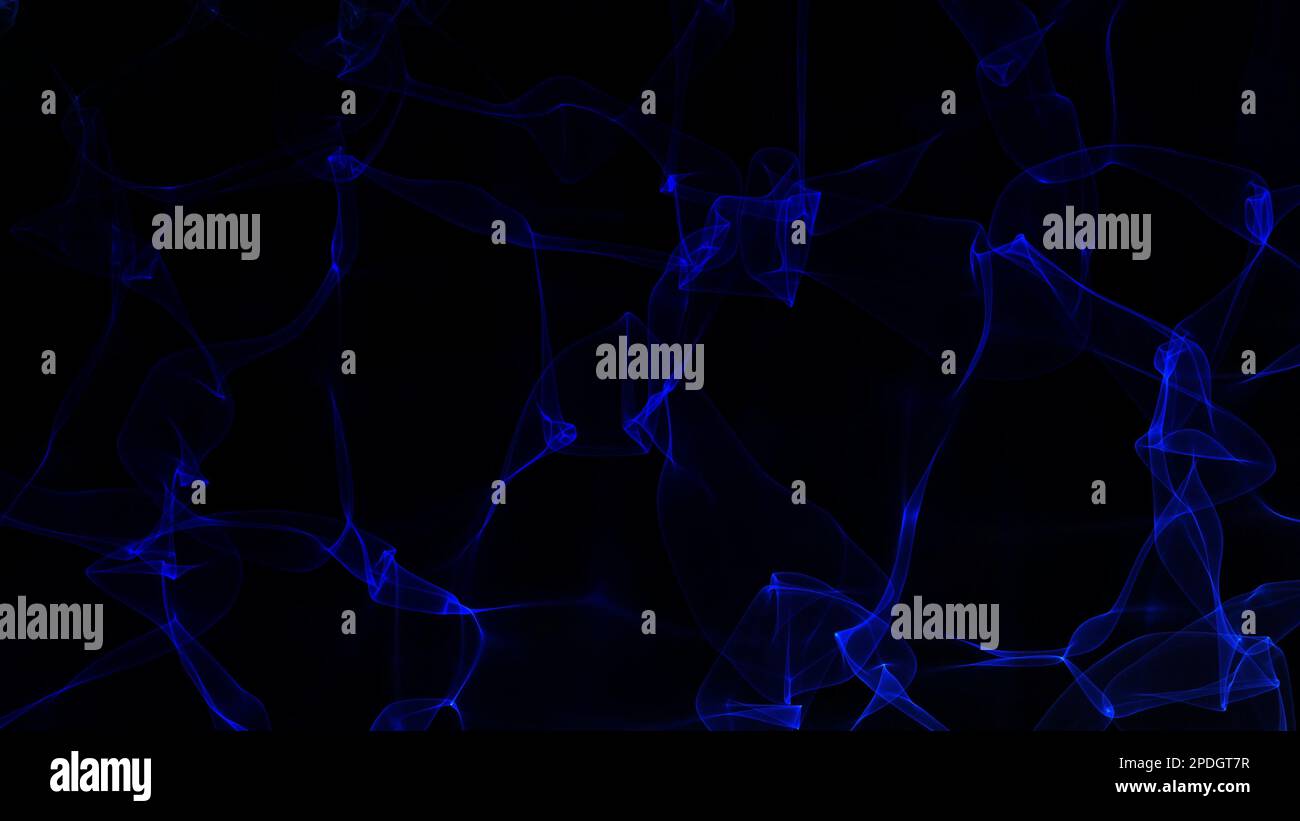 Blue smoke in dark background. 2D layout illustration Stock Photo - Alamy