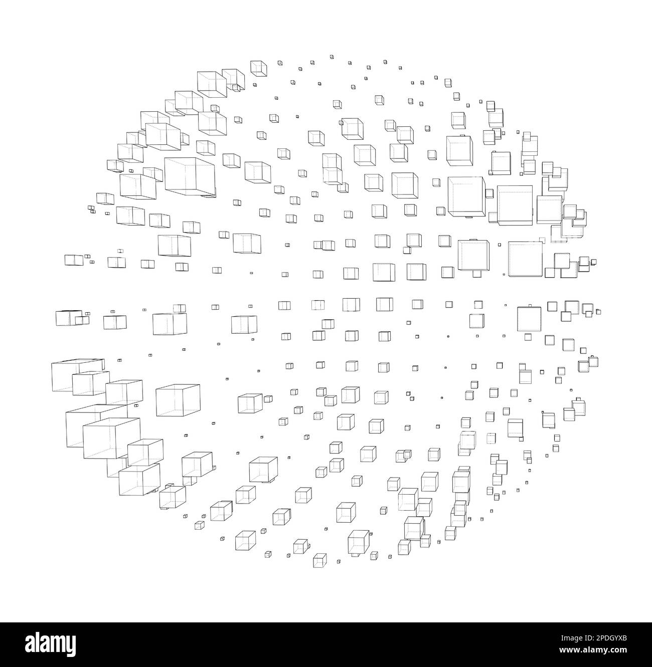 Abstract sphere background Stock Photo - Alamy