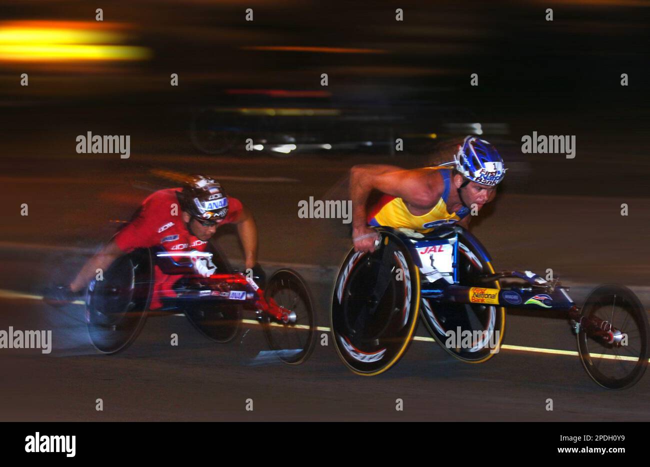 Jun Hiromichi, left, of Japan, and Krige Schabort of Georgia, race ...