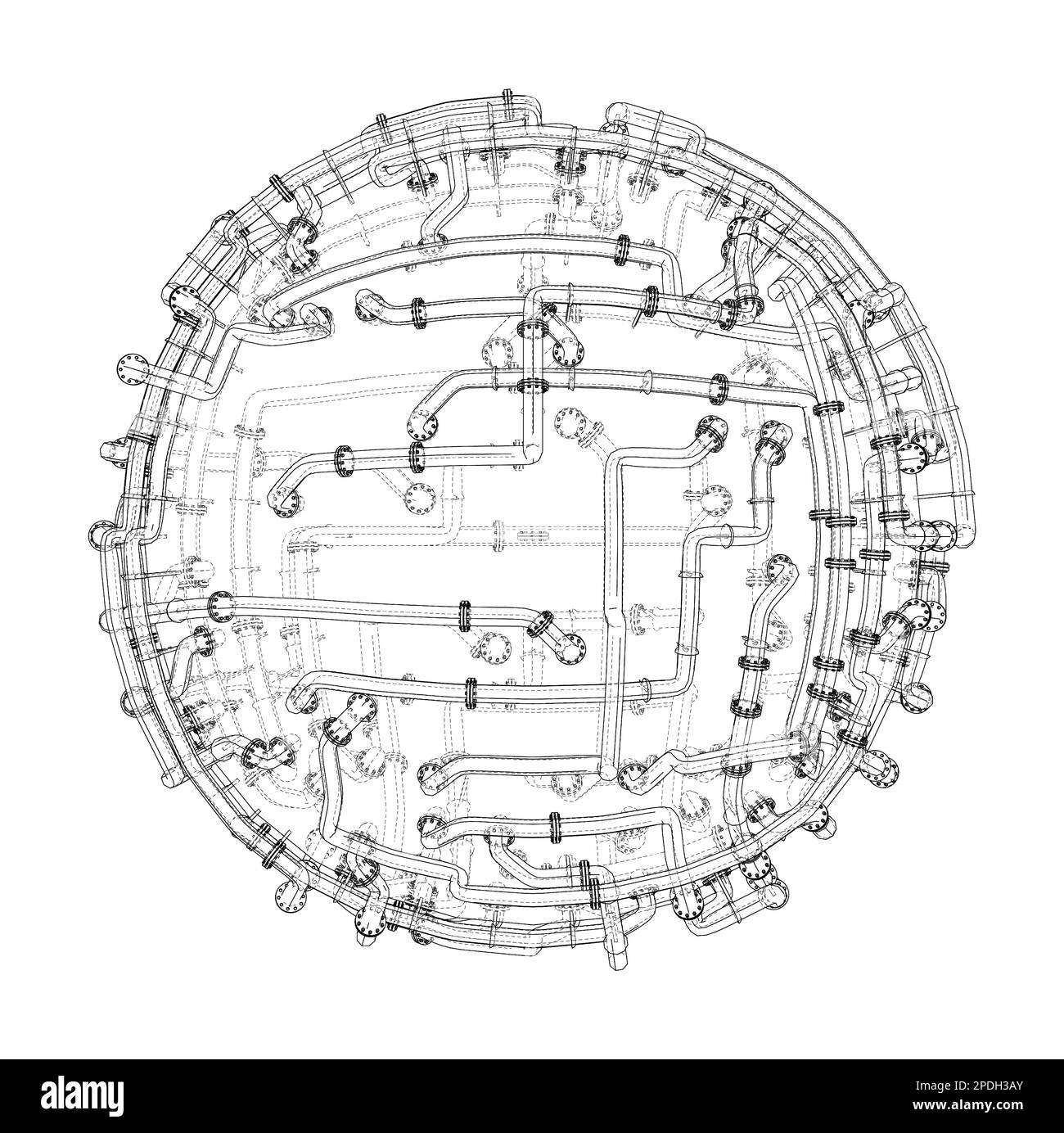 Large water lines Cut Out Stock Images & Pictures - Alamy