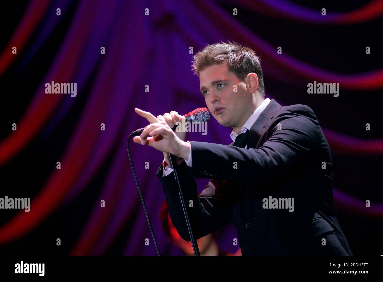 Canadian crooner Michael Buble performs songs of his album "It's Time ...