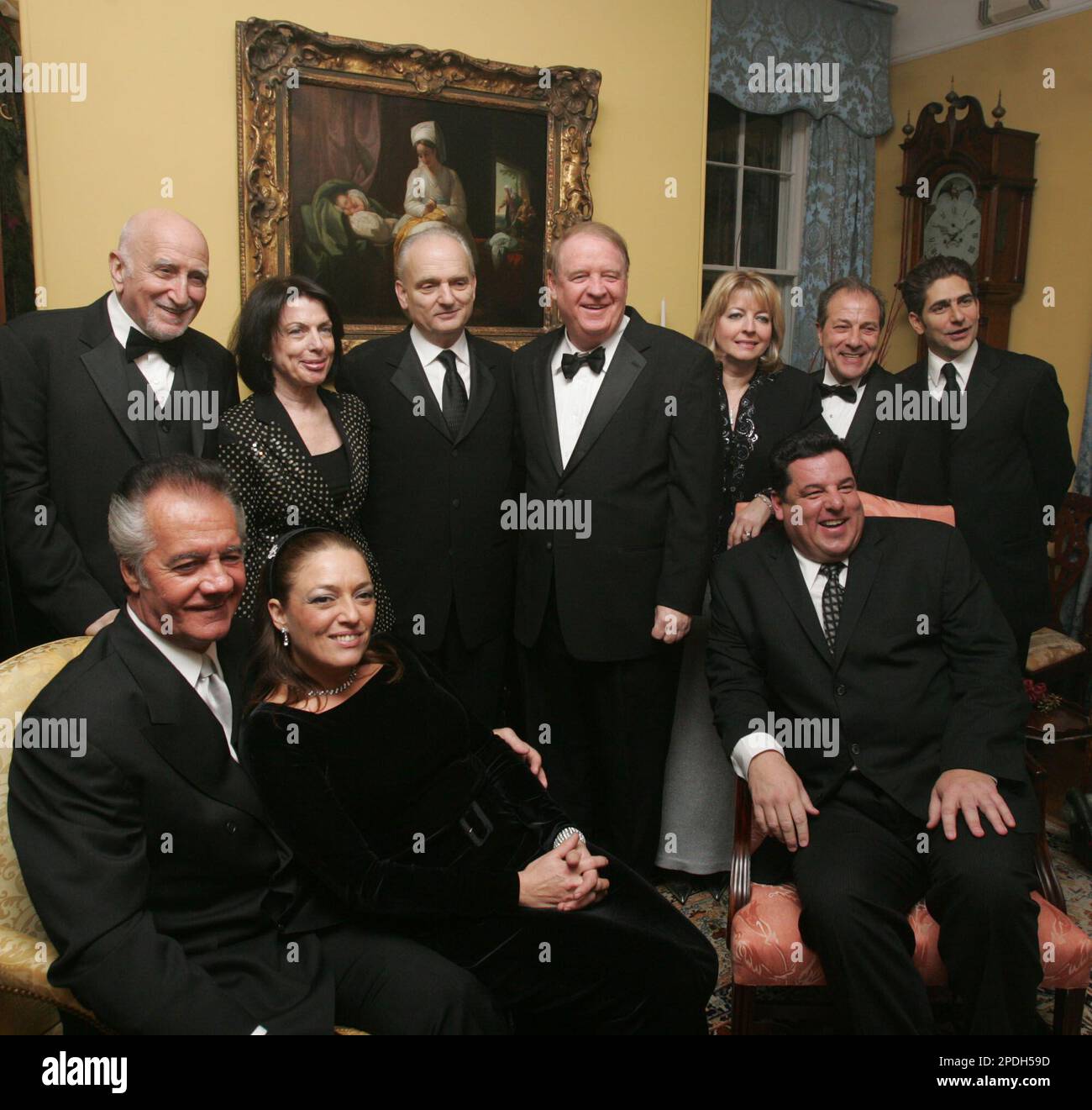 Acting Governor of New Jersey, Richard J. Codey, center, and his wife ...