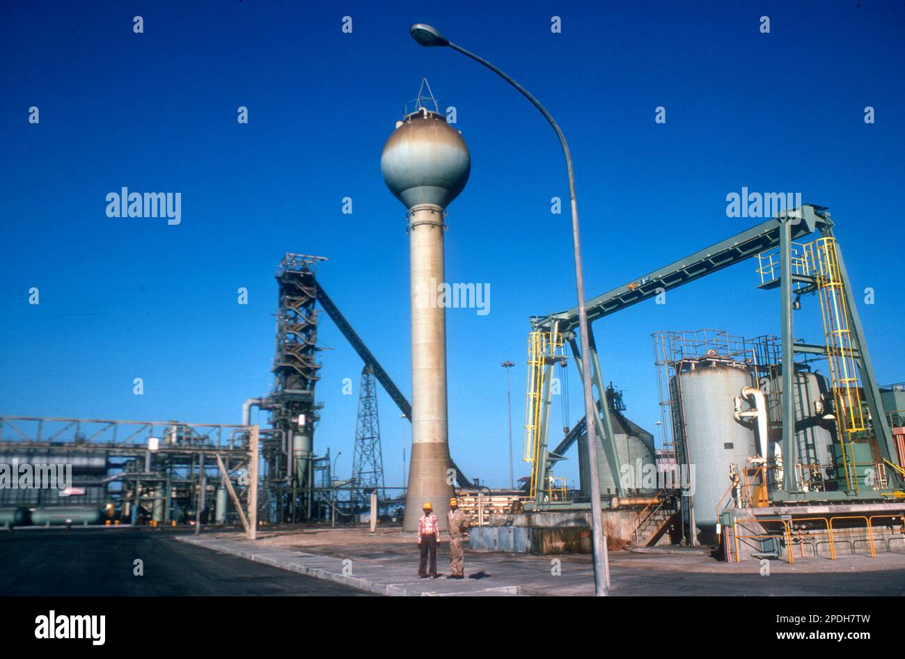 Umm Said industrial zone in Qatar, 1979 Stock Photo - Alamy