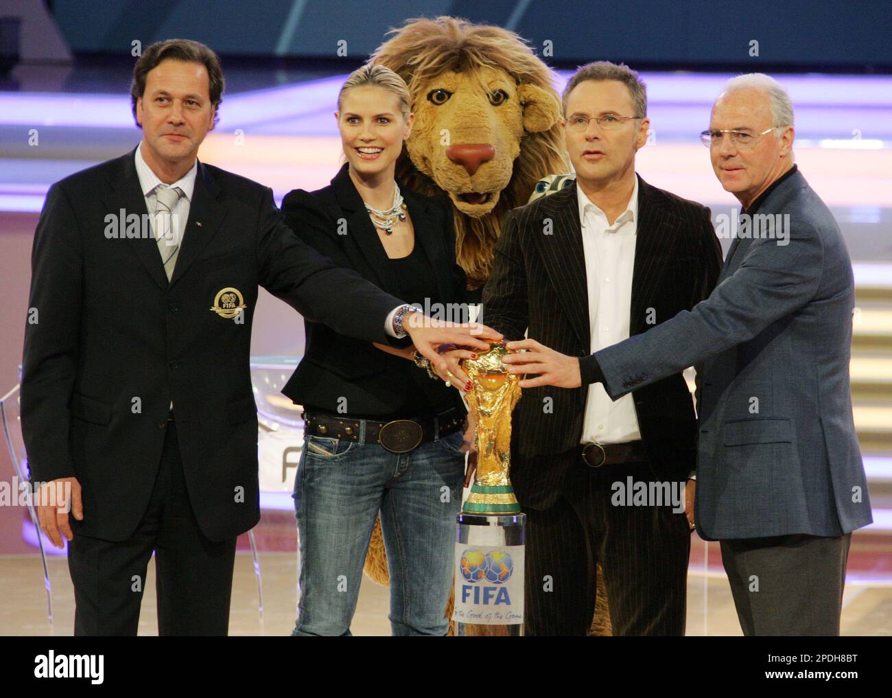 FIFA Director of Communications Markus Siegler, Model Heidi Klum ...