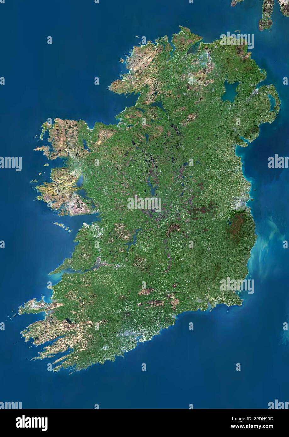 Ireland, satellite image Stock Photo - Alamy
