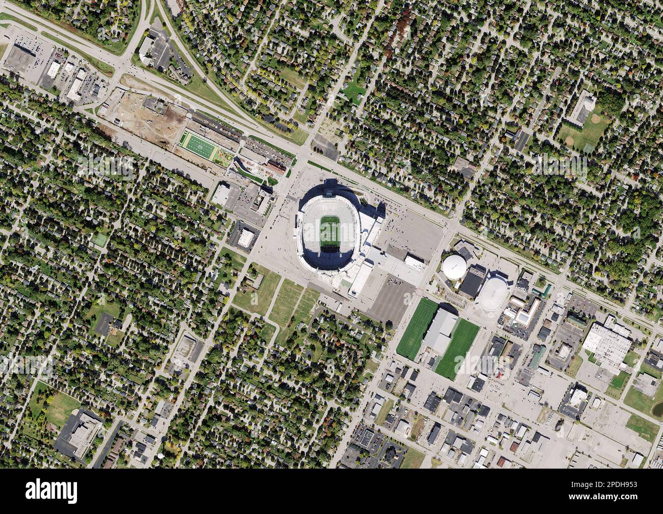 Area Map Of Lambeau Field