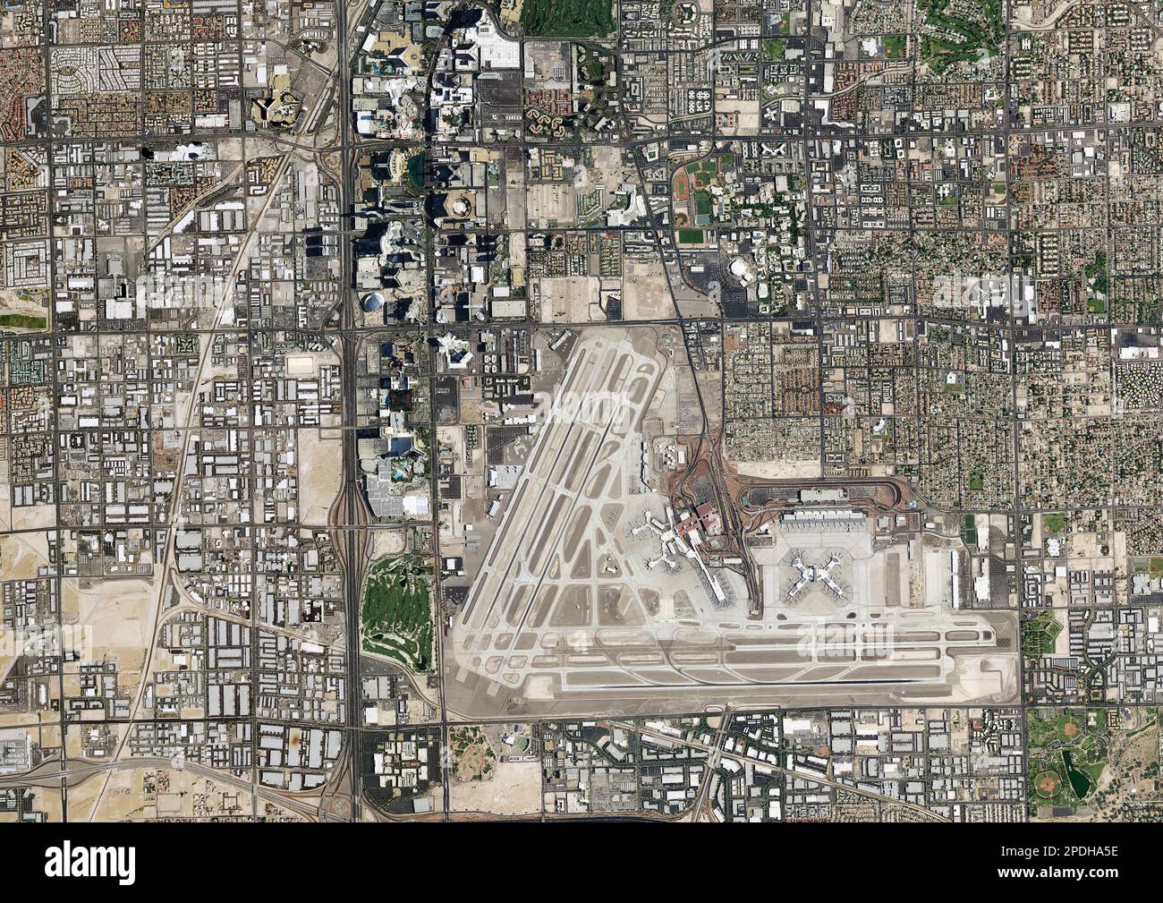 Las Vegas, Nevada, USA, satellite image Stock Photo - Alamy