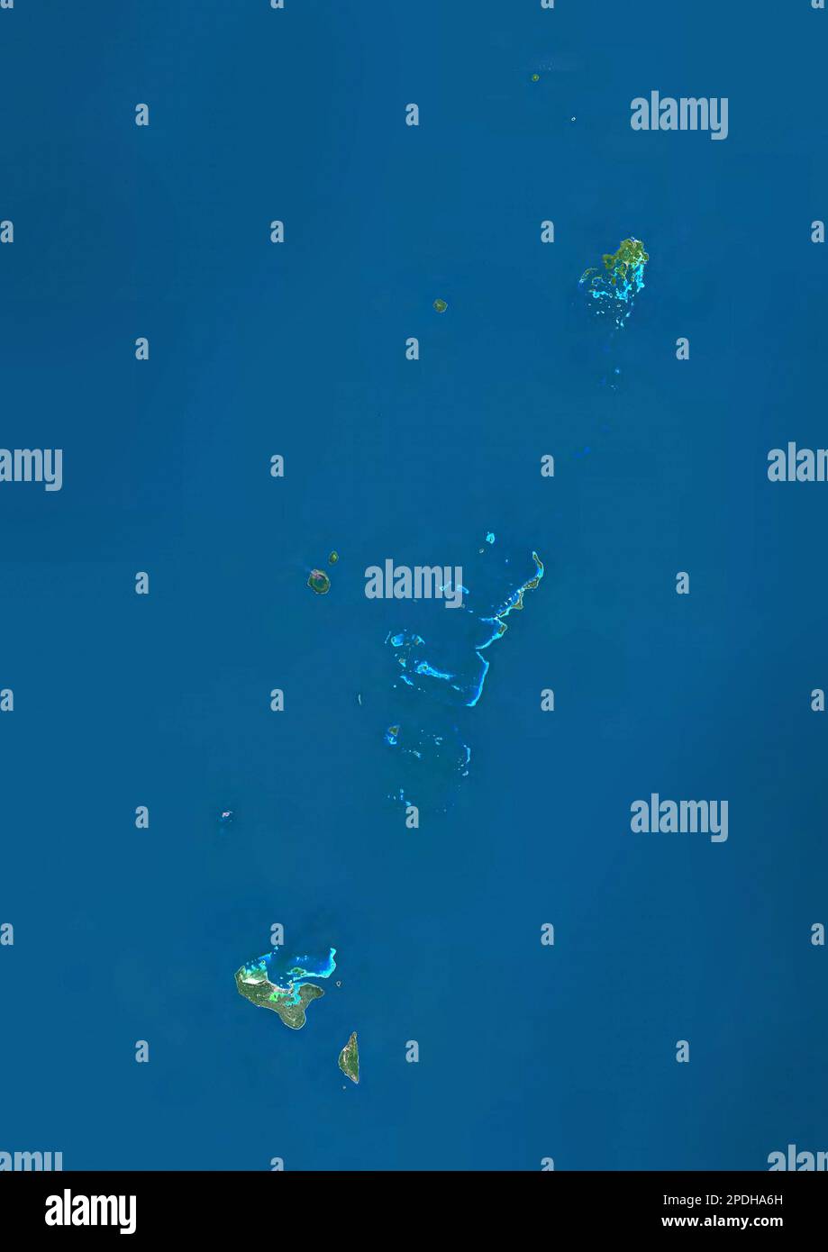 Tonga, satellite image Stock Photo - Alamy