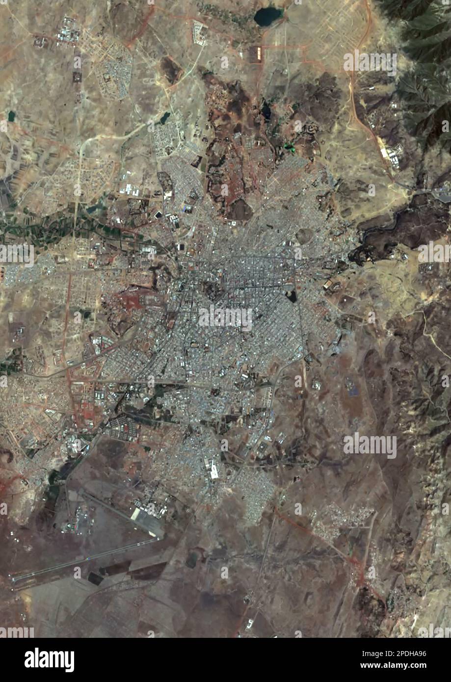 Asmara, Eritrea, satellite image Stock Photo - Alamy