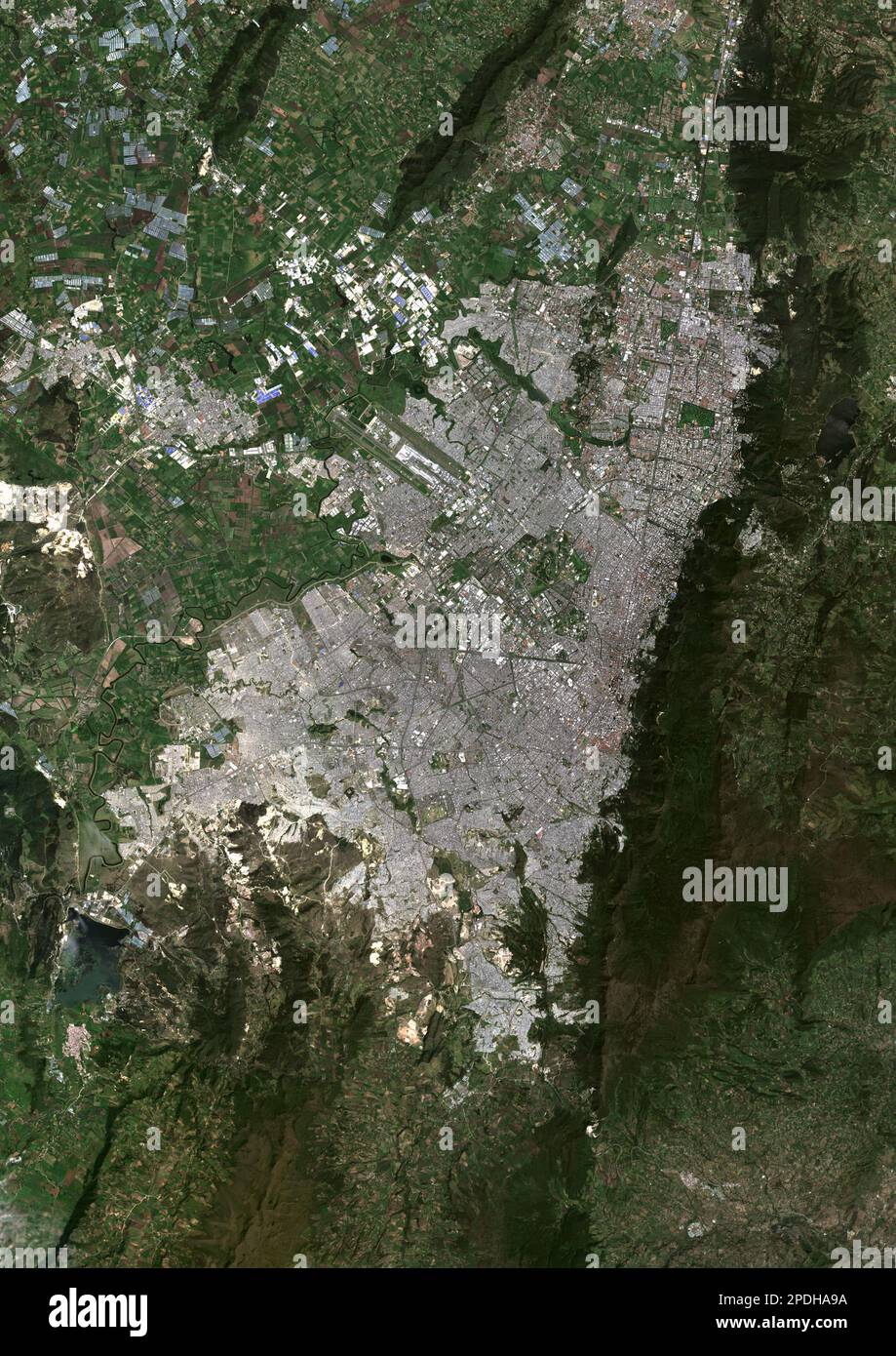 Bogota, Colombia, satellite image Stock Photo - Alamy
