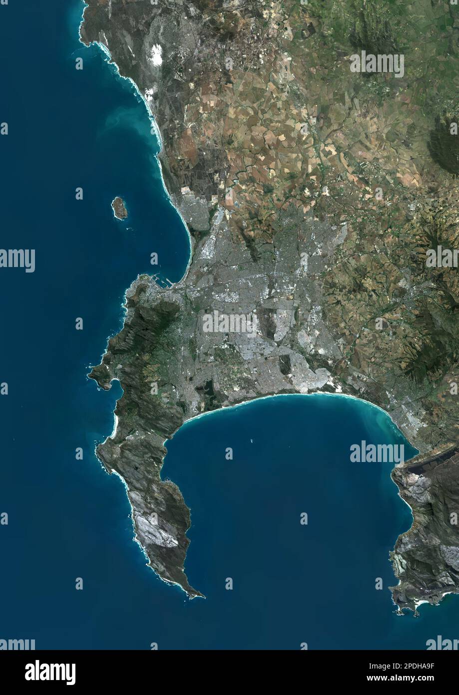 Cape Town, South Africa, satellite image Stock Photo - Alamy
