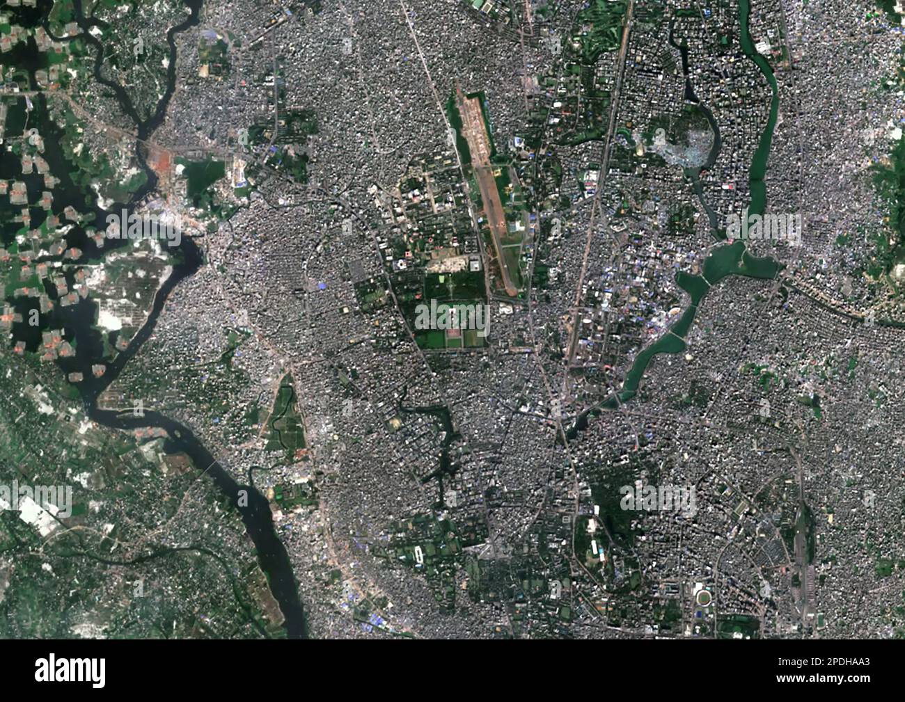 Dhaka, Bangladesh, satellite image Stock Photo - Alamy