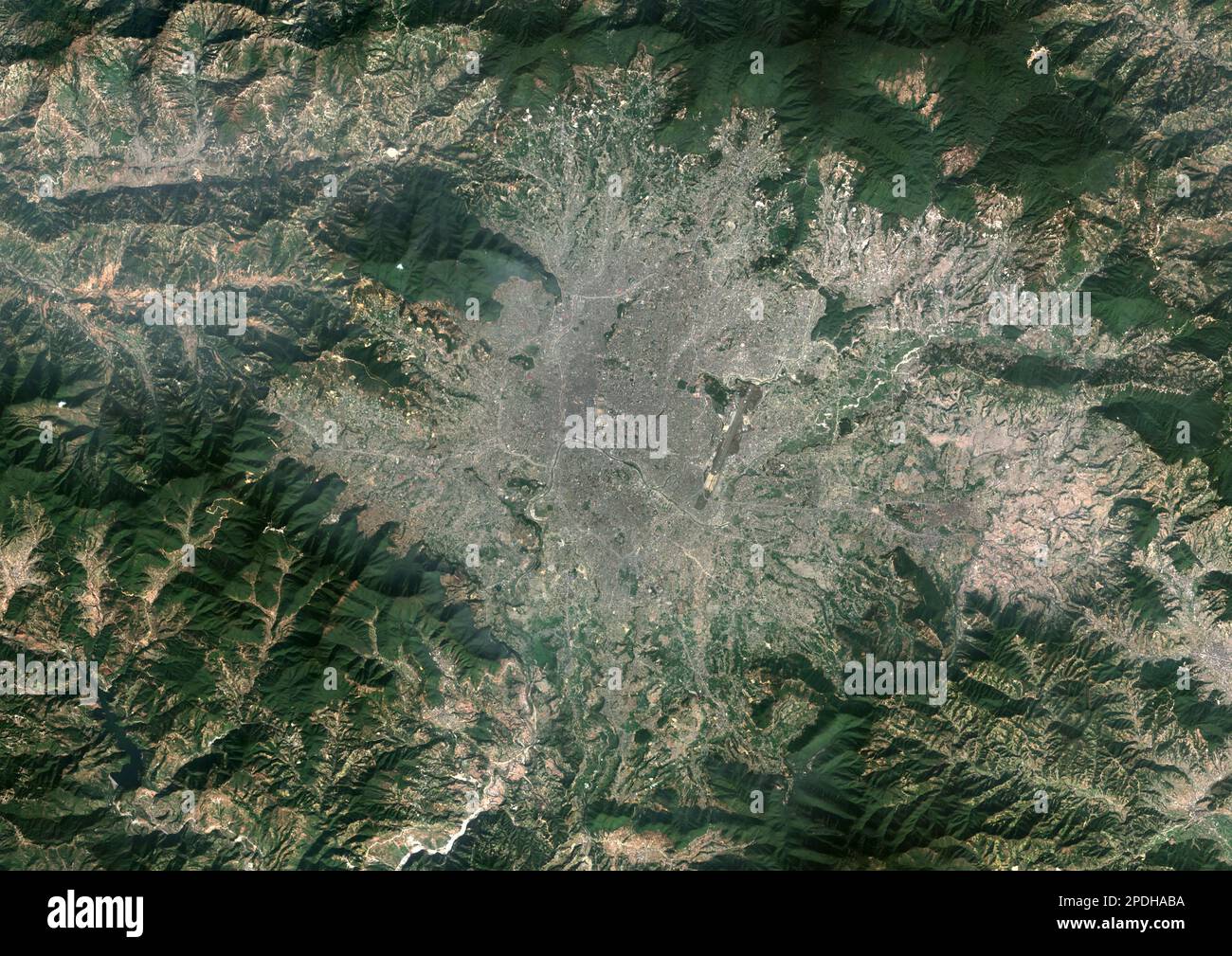 Kathmandu, Nepal, satellite image Stock Photo - Alamy
