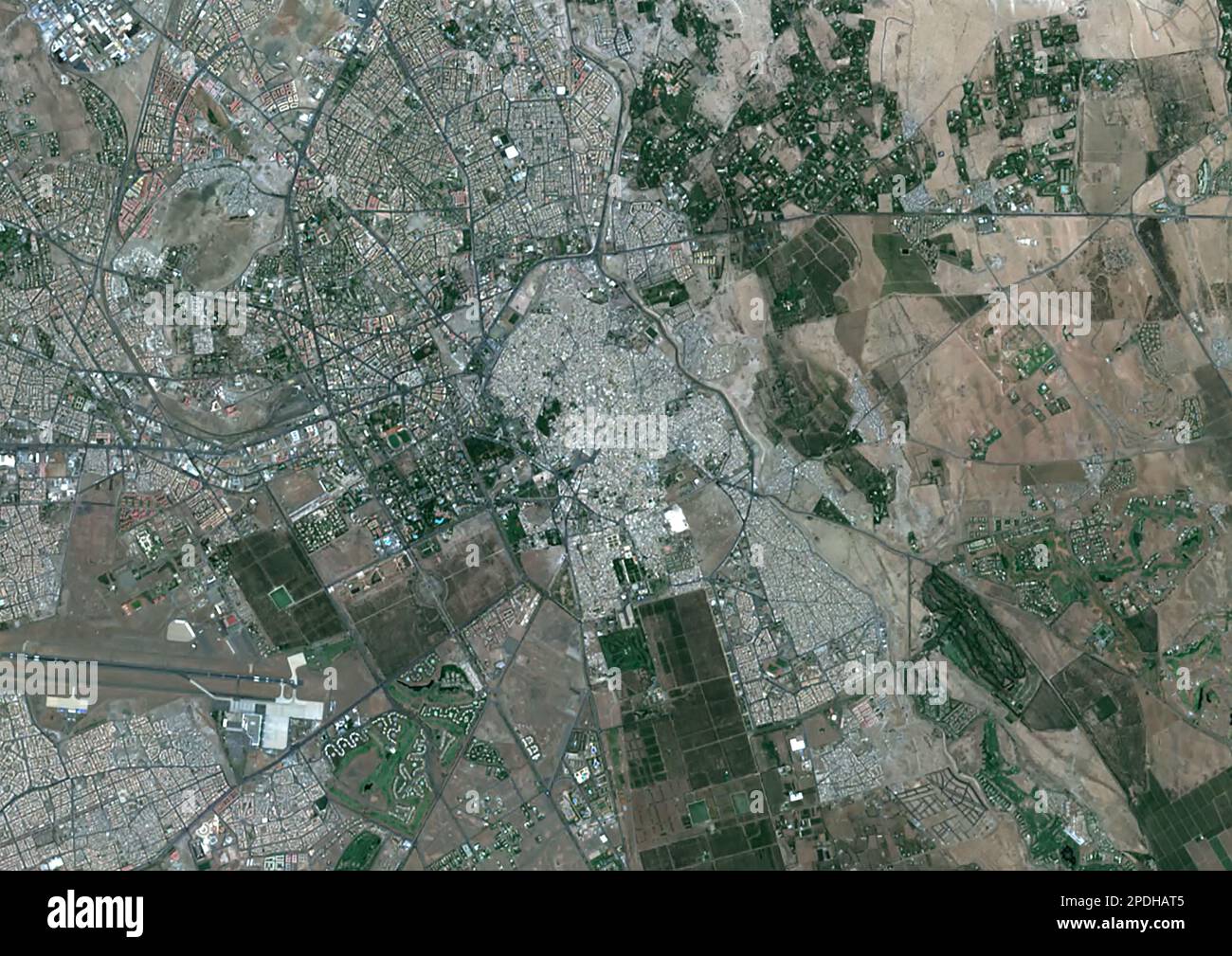 Marrakech, Morocco, satellite image Stock Photo - Alamy