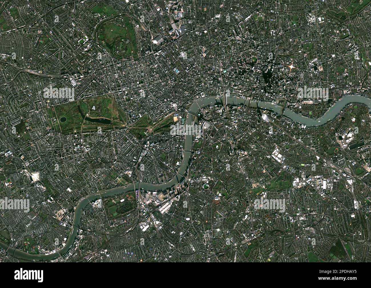 London, UK, satellite image Stock Photo - Alamy