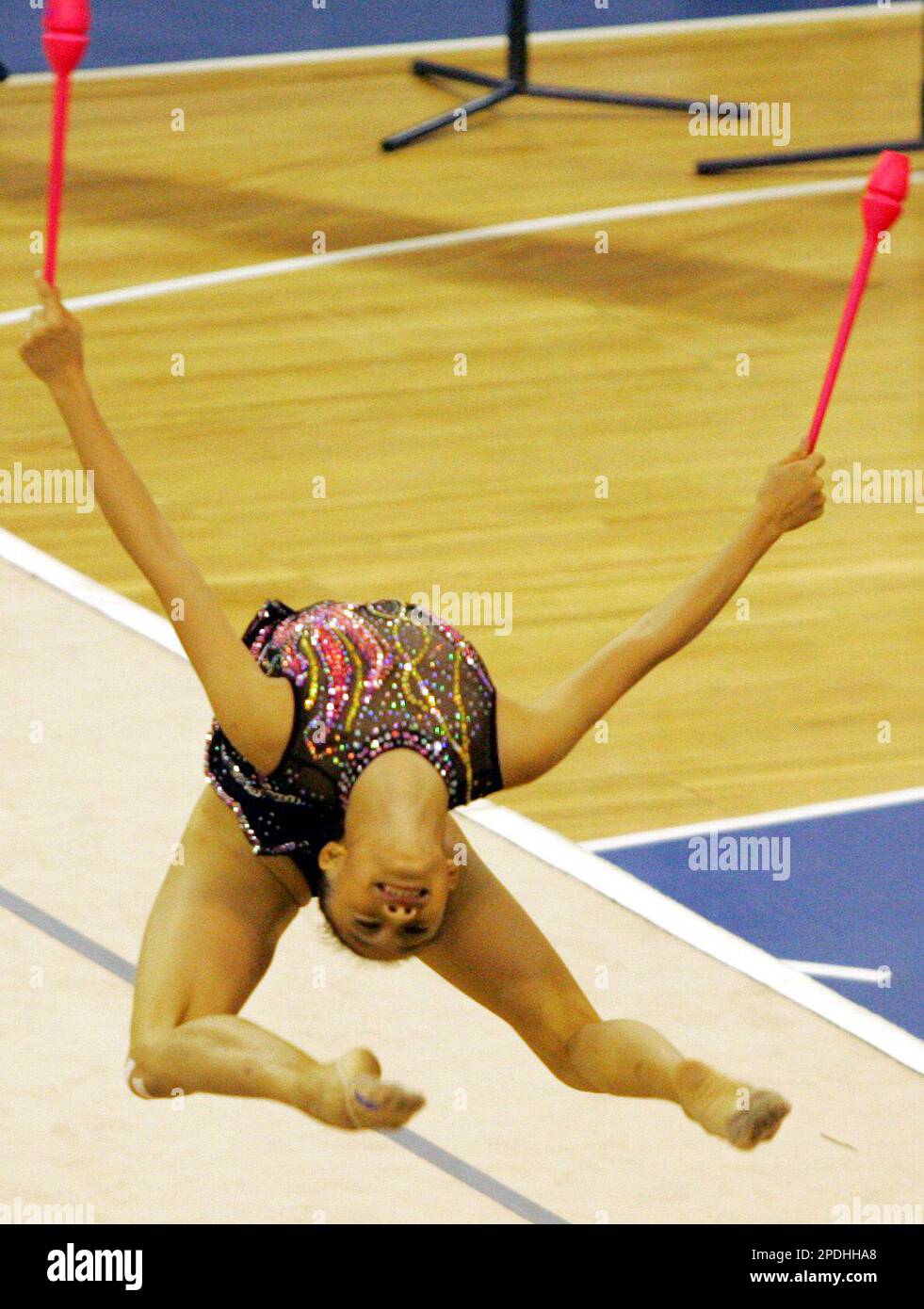 Malaysia's Foong Seow Ting displays her gold-winning form as she ...