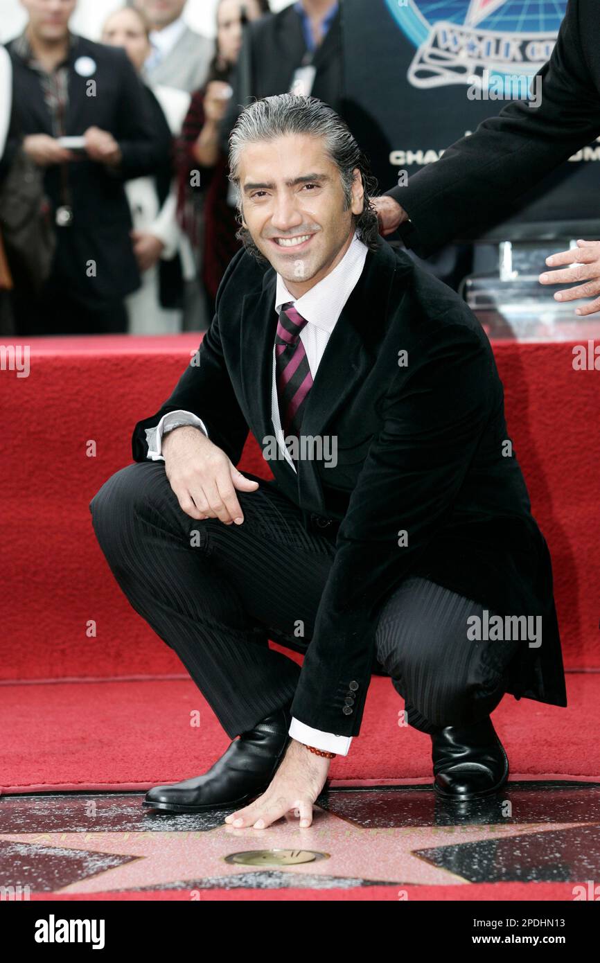 Mexican singer Alejandro Fernandez is honored with the 2,296th Star on ...
