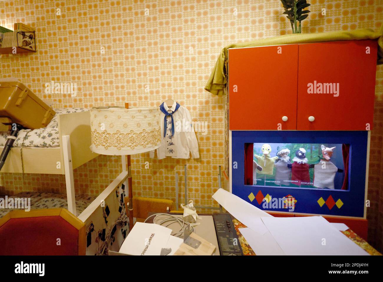 Berlin, Germany. 14th Mar, 2023. View into a replica of a typical ...