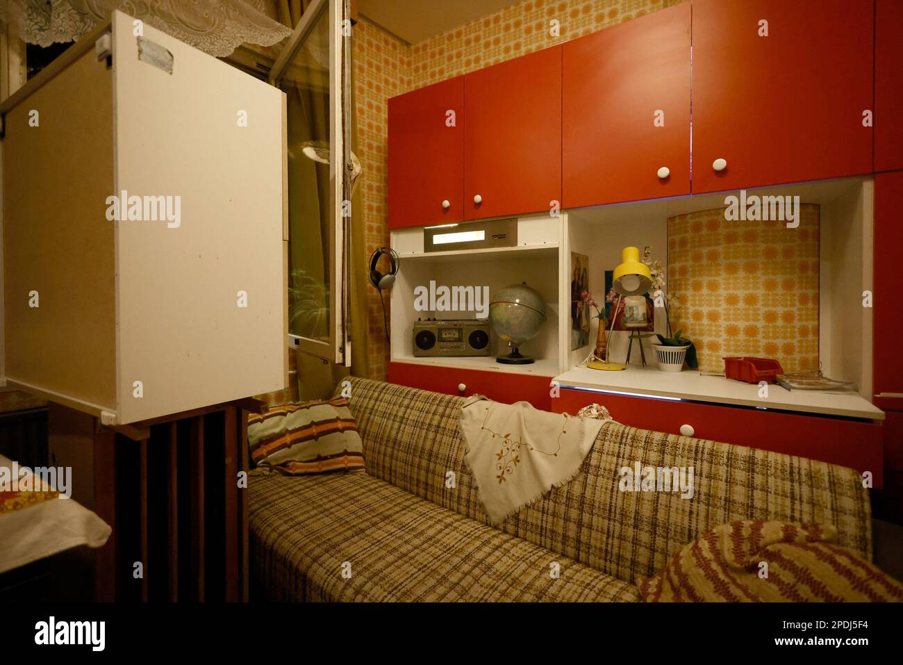 Berlin, Germany. 14th Mar, 2023. Furniture from the GDR era stands in a ...