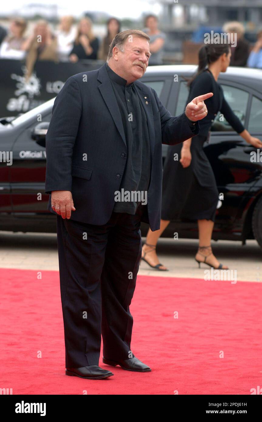 Australian actor Jack Thompson arrives on the red carpet for the ...
