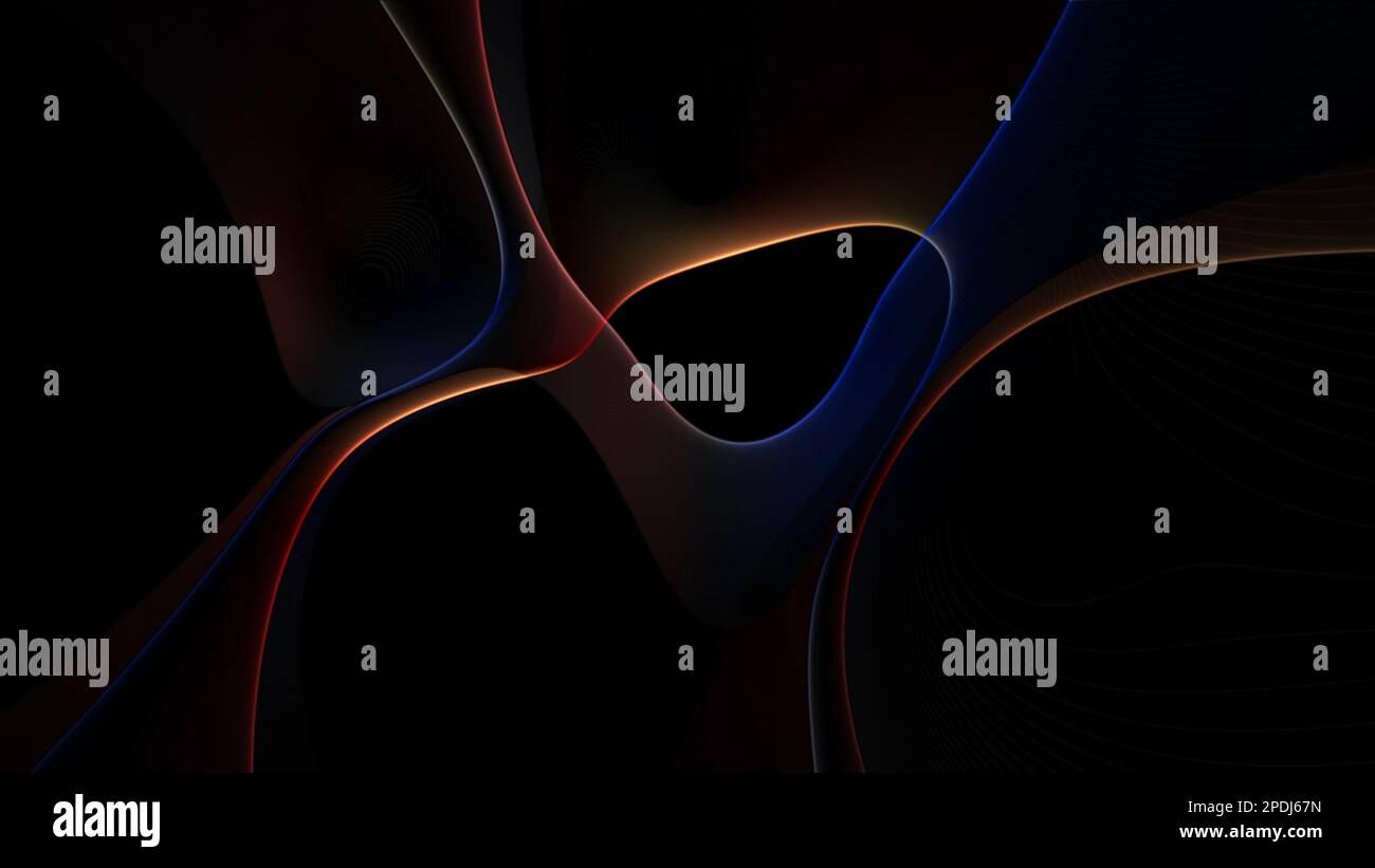 Magic mix curvy abstract background in dark. 2D layout illustration ...