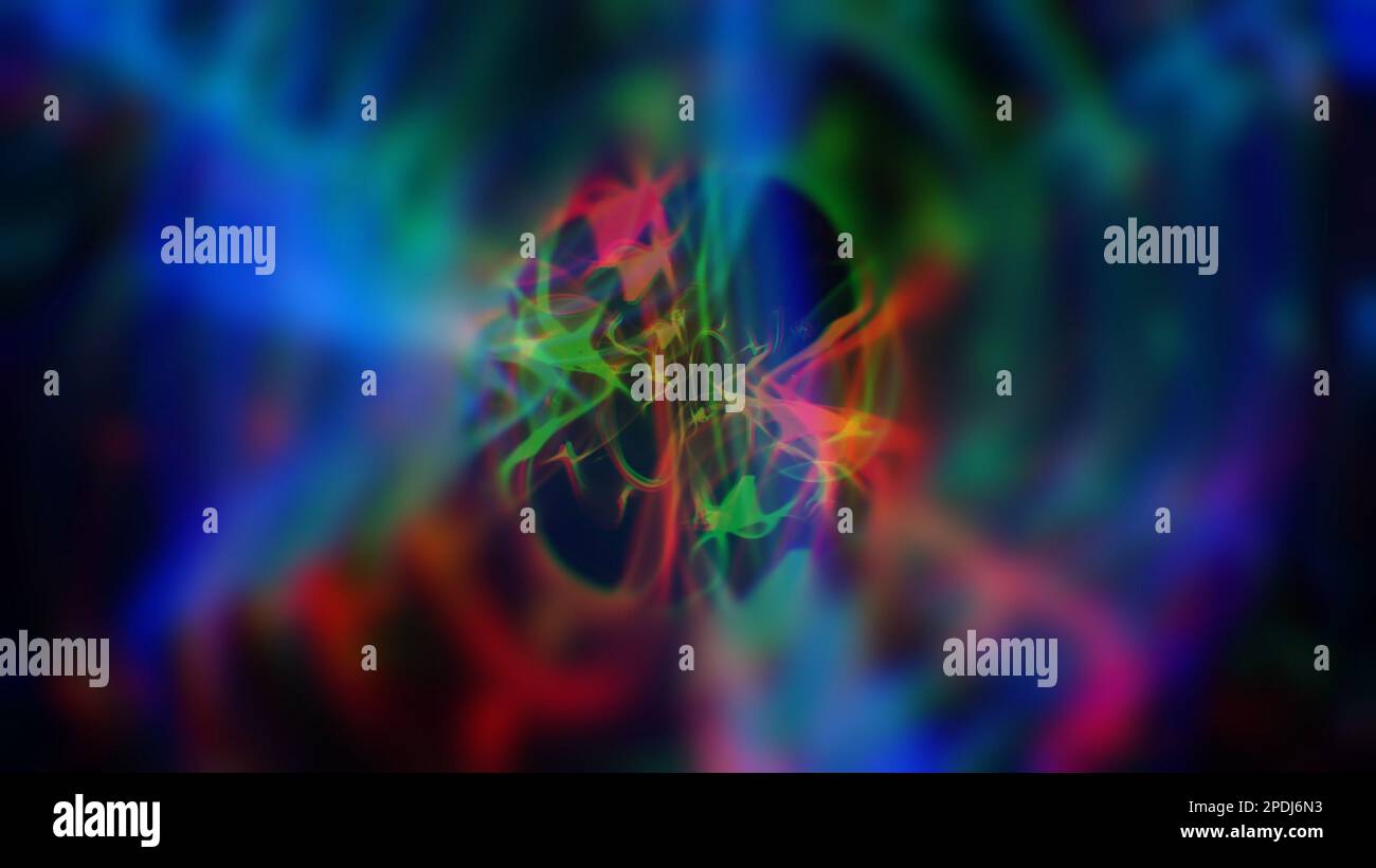 Colorful strand in soft blur gradient background. 2D layout ...