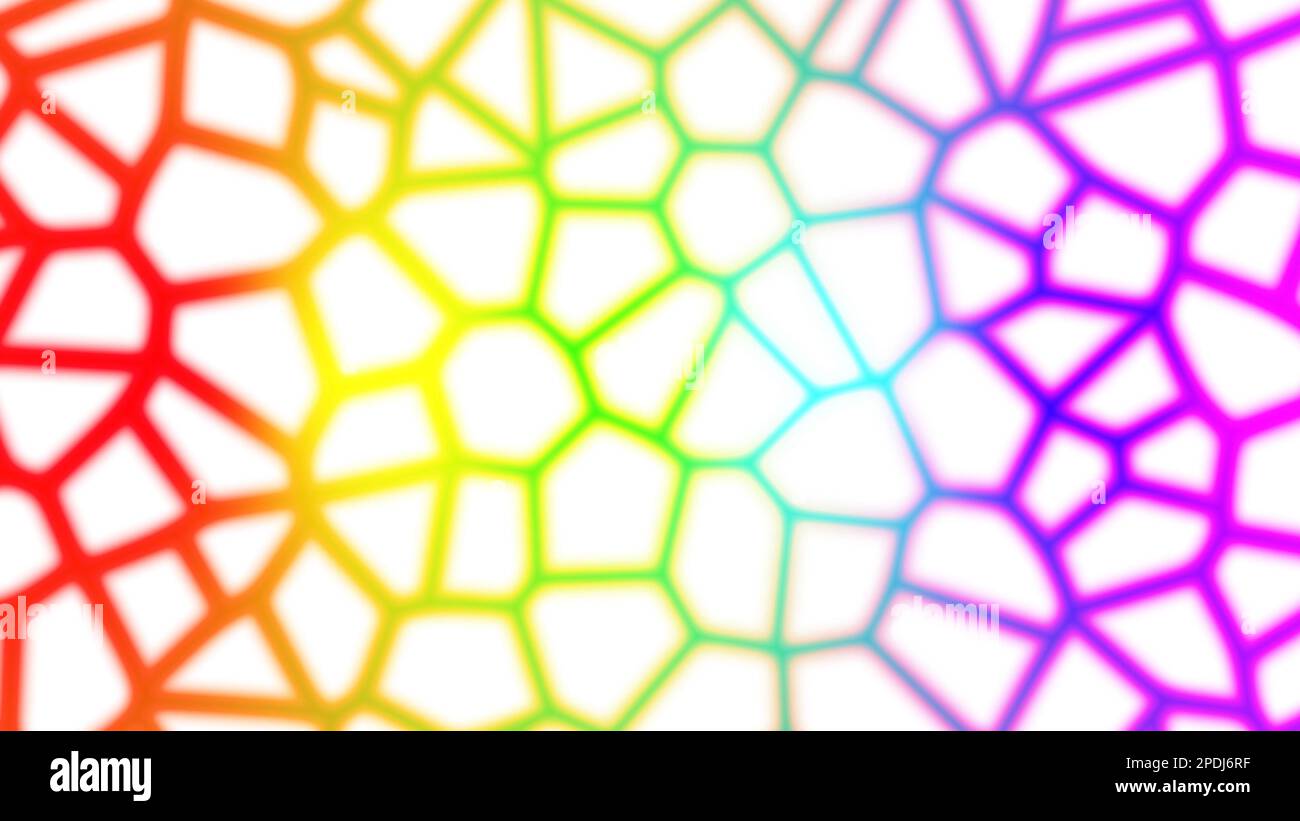 Colorful gradient cell pattern pattern. 2D layout illustration Stock ...