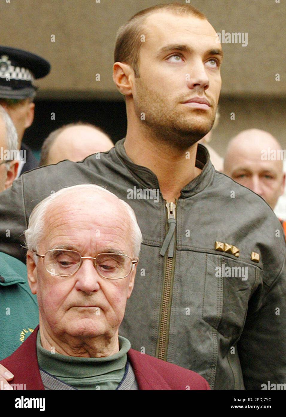 Calum Best, the son, and Dickie Best, the father of soccer legend ...