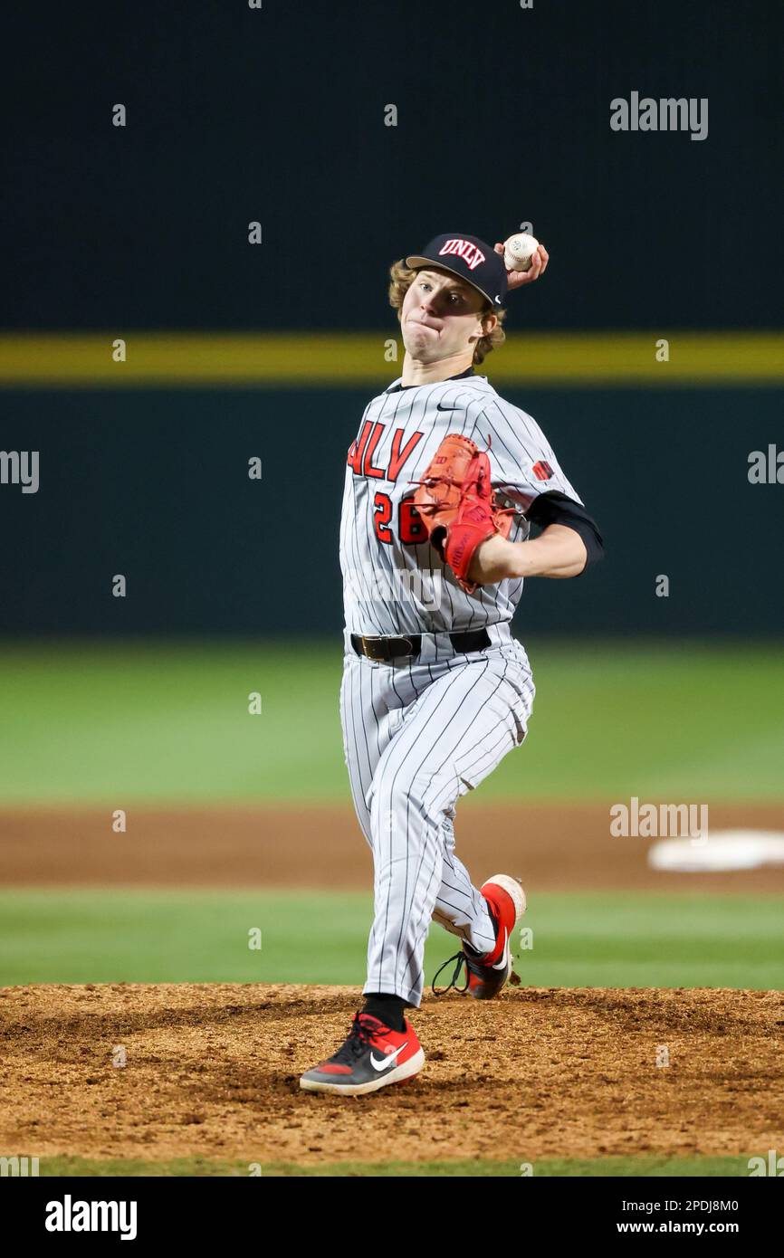 Action From The Mound. 14th Mar, 2023. HustlinÕ Rebels pitcher Sam ...