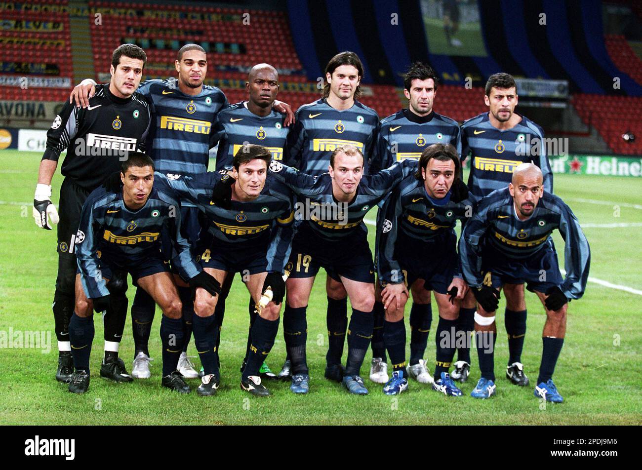 Inter Milan team pose prior to the Champions League soccer match ...