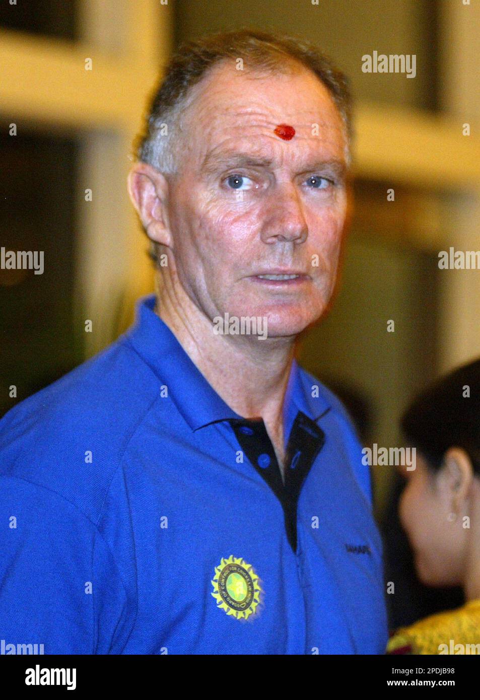 Indian cricket coach Greg Chappell arrives at the Indian cricket team's ...