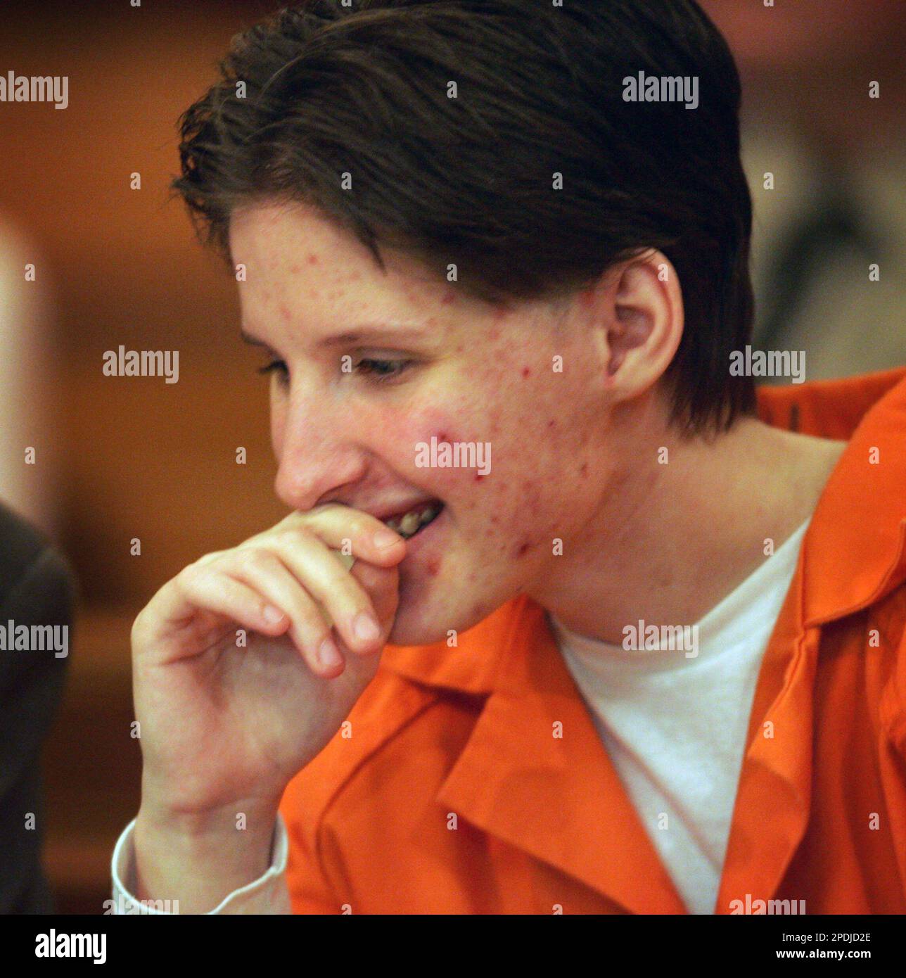 Tracey Dyess smiles in court Tuesday, Nov. 22, 2005, in Atlantic, Iowa ...