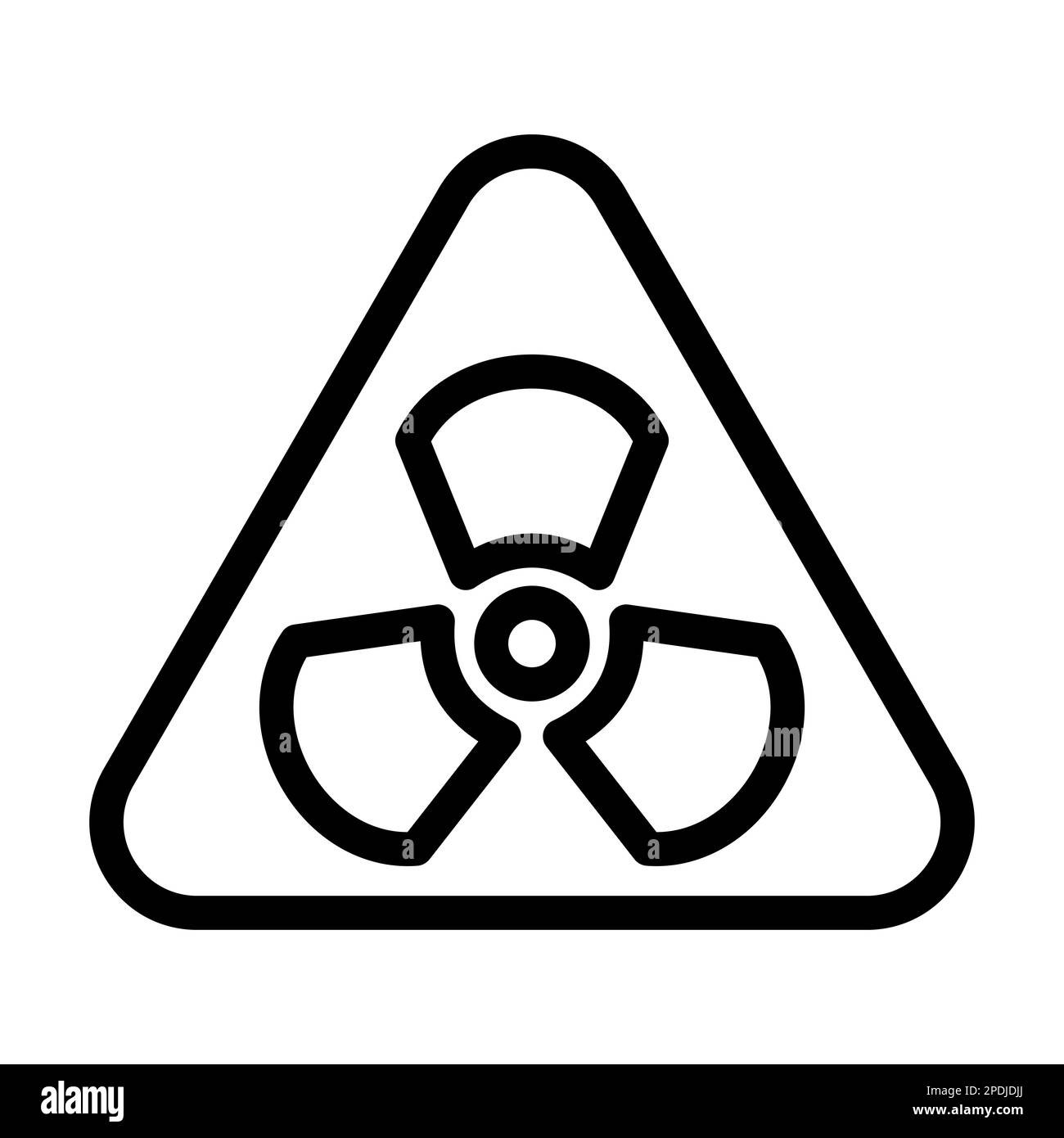Radiation Zone Vector Thick Line Icon For Personal And Commercial Use ...