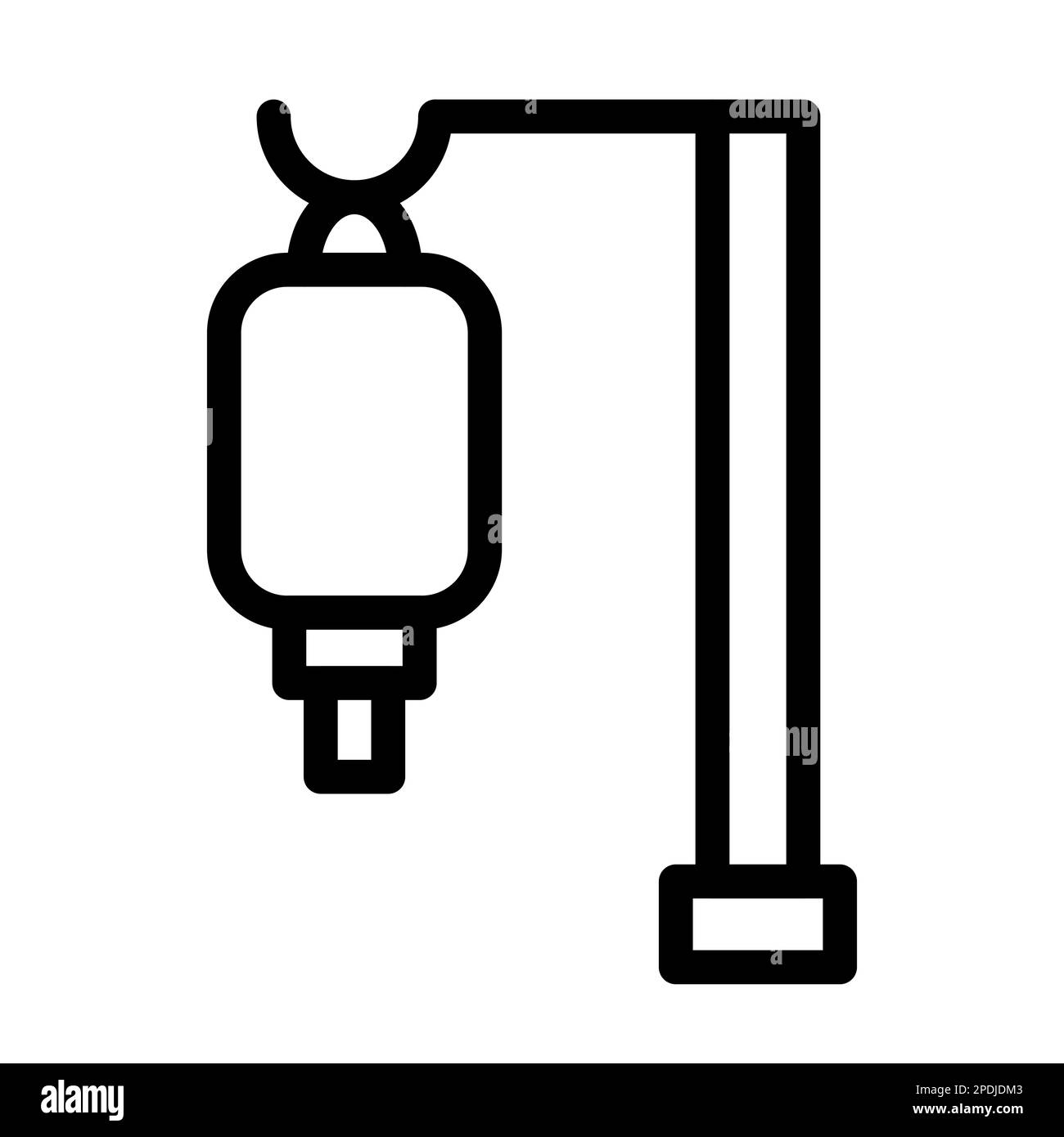 Medical Drip Vector Thick Line Icon For Personal And Commercial Use Stock Photo - Alamy