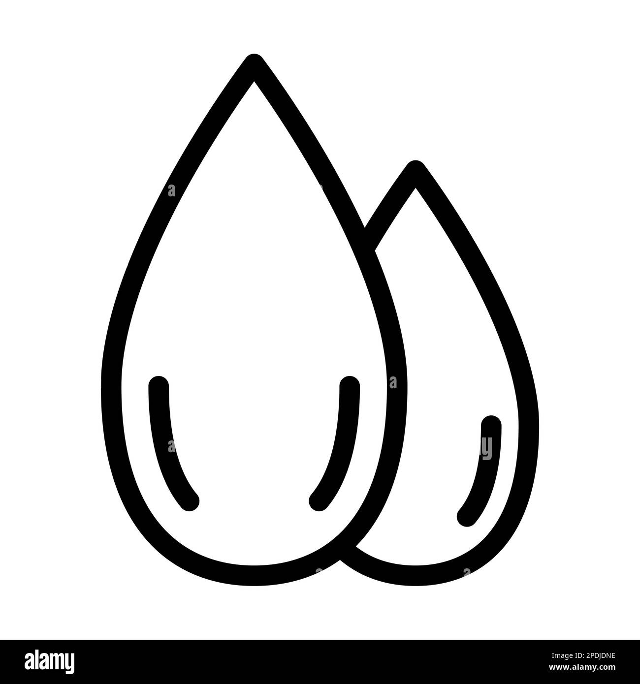 Blood Vector Thick Line Icon For Personal And Commercial Use Stock ...