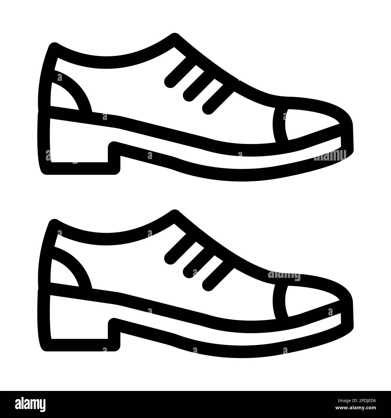Men shoes icons Cut Out Stock Images & Pictures - Alamy
