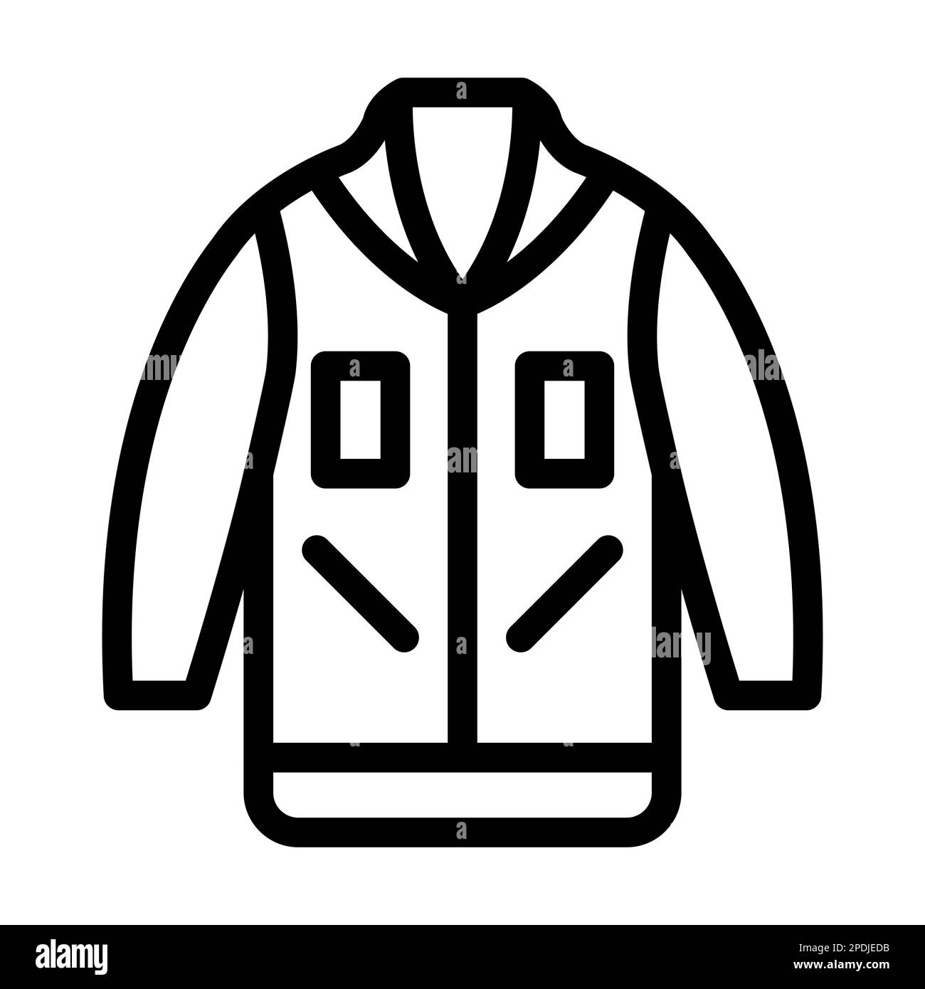 Jacket Vector Thick Line Icon For Personal And Commercial Use Stock Photo - Alamy