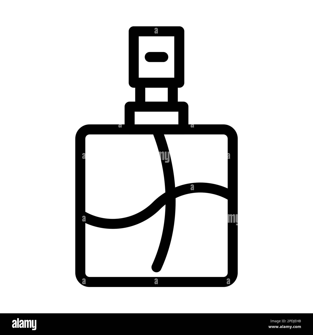 Perfume Bottle Vector Thick Line Icon For Personal And Commercial Use ...