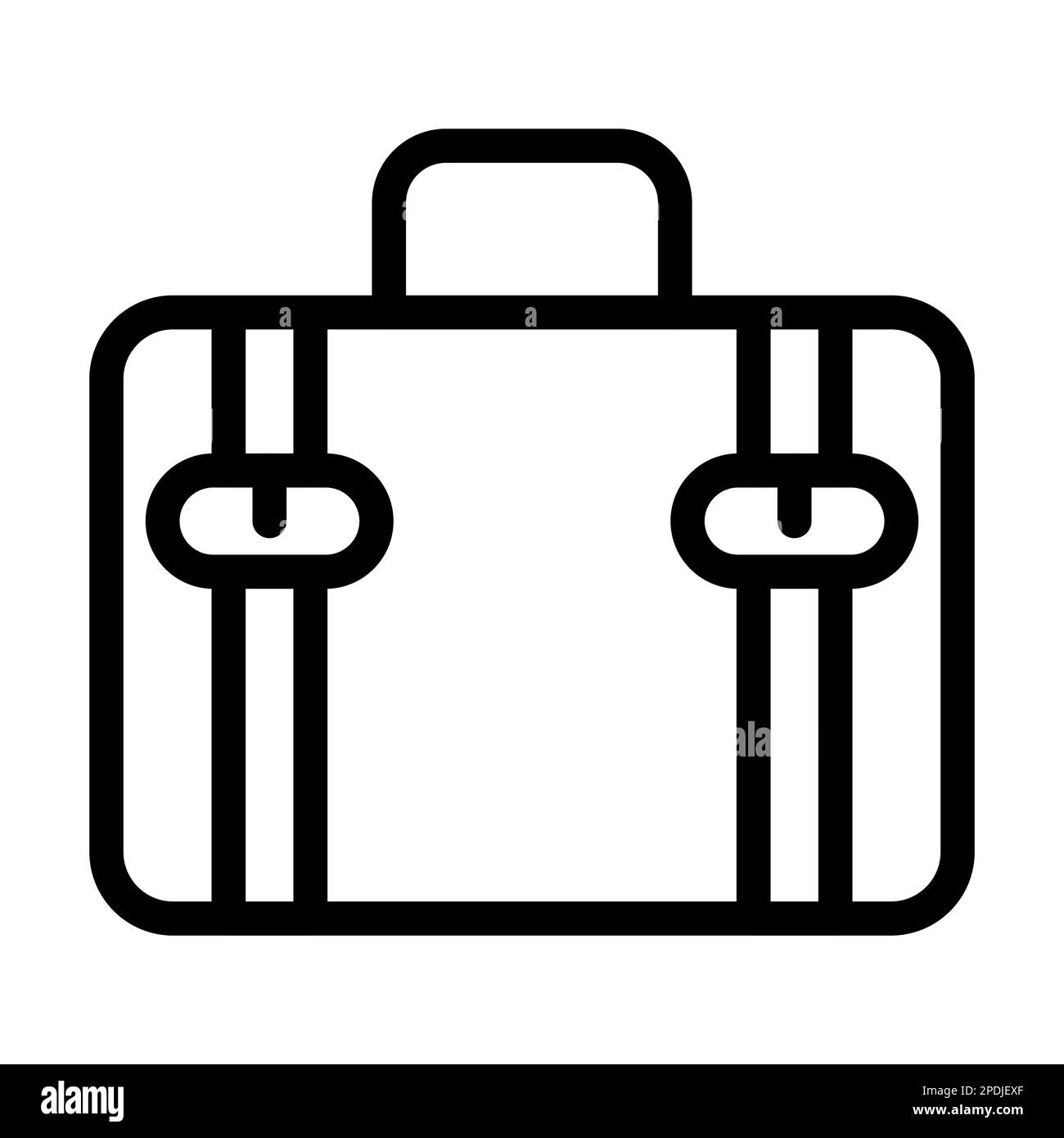 Suitcase Vector Thick Line Icon For Personal And Commercial Use Stock Photo - Alamy