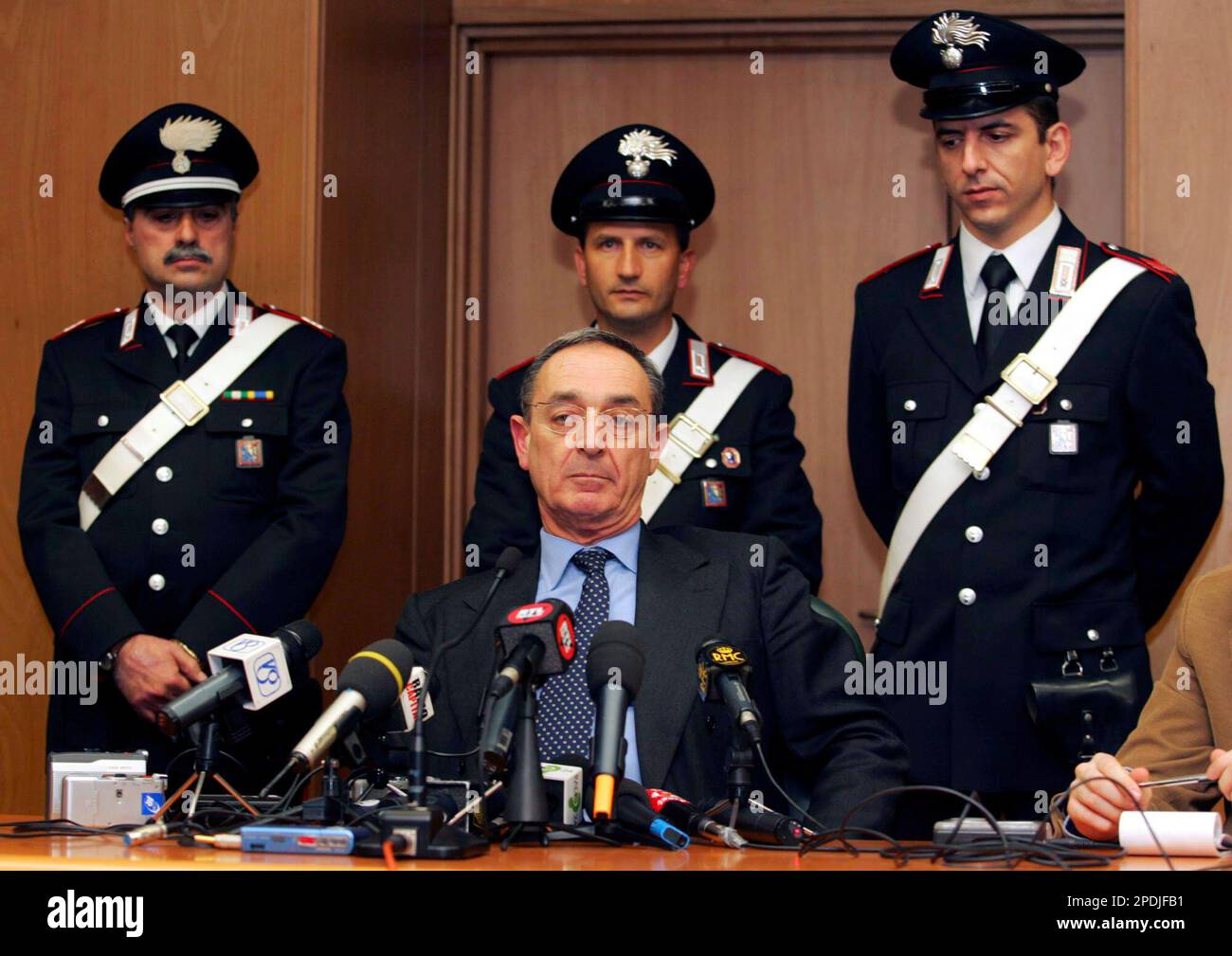 Lawyer Carlo Taormina answers journalist questions in Turin Monday, Nov ...