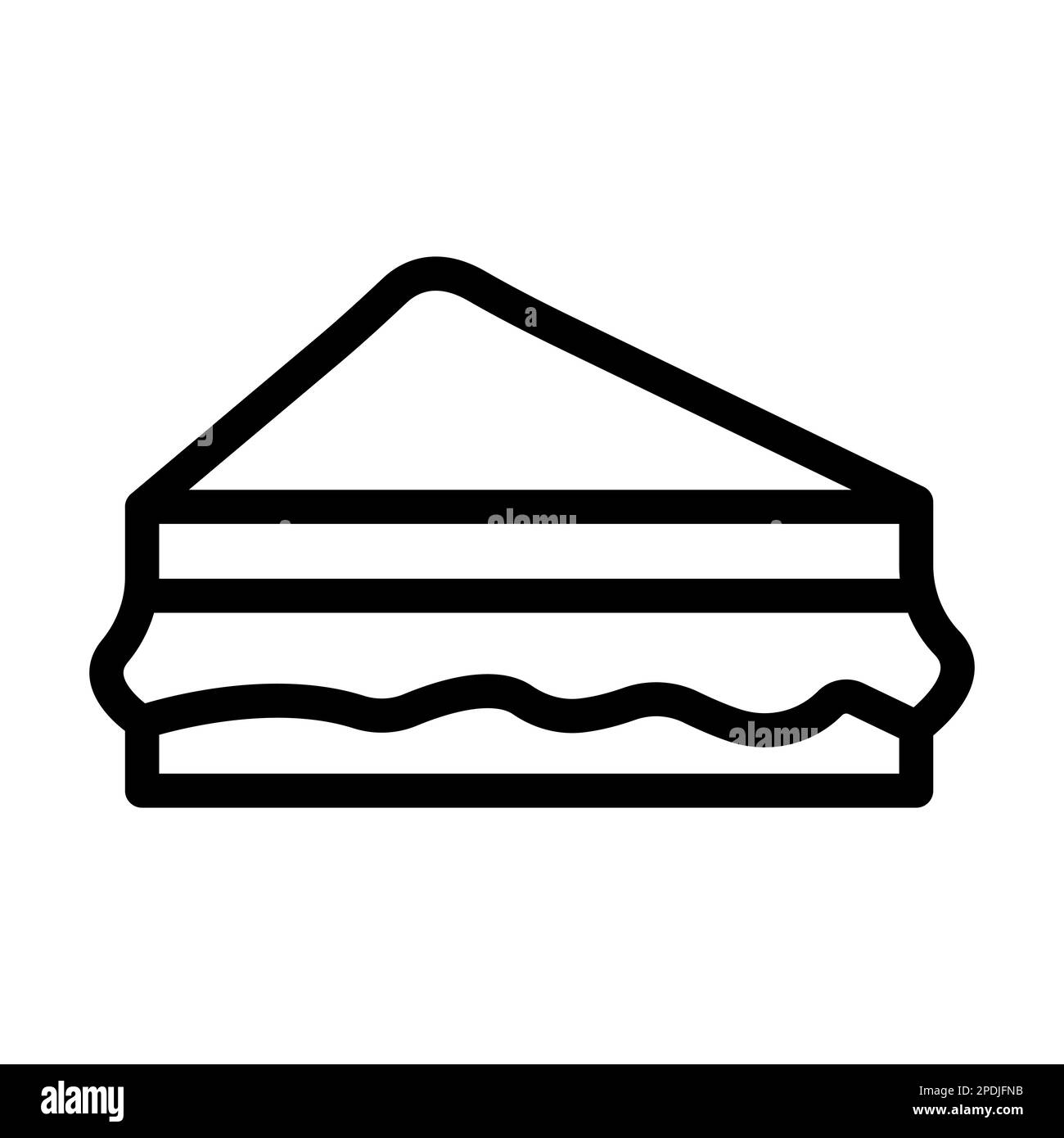 Sandwich Vector Thick Line Icon For Personal And Commercial Use Stock Photo - Alamy