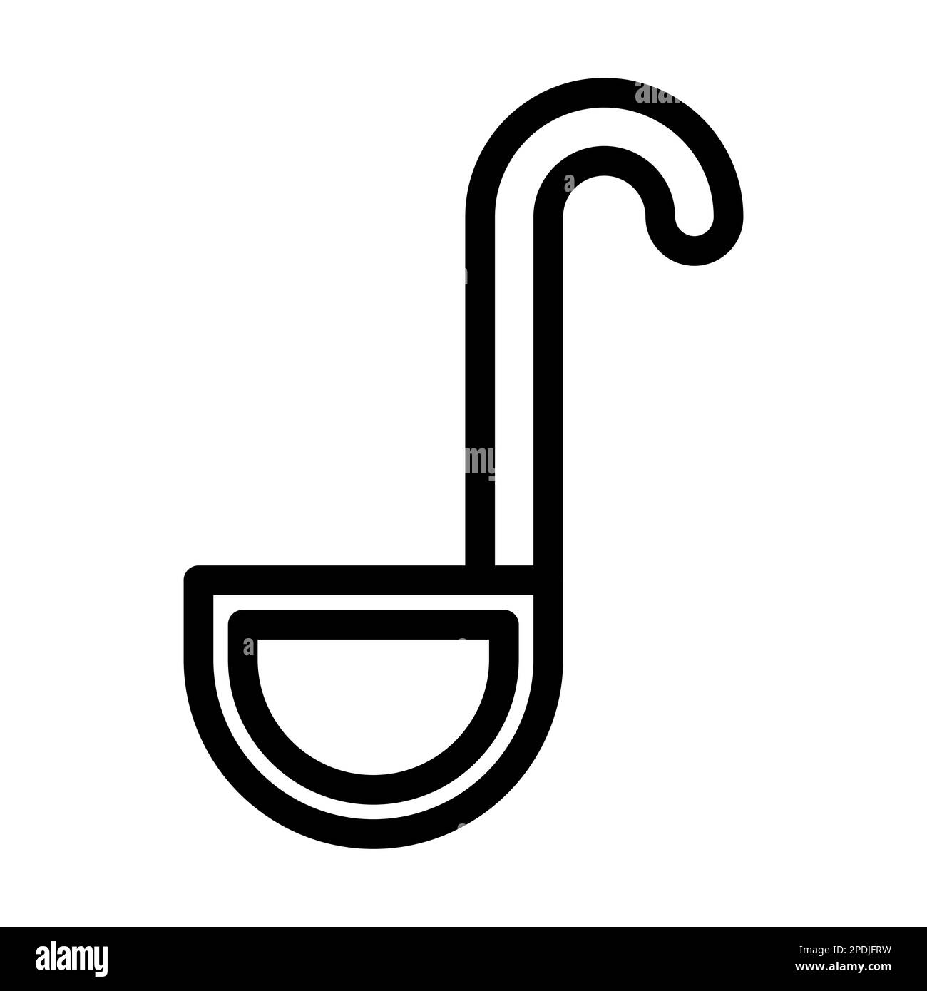 Ladle Vector Thick Line Icon For Personal And Commercial Use Stock Photo - Alamy