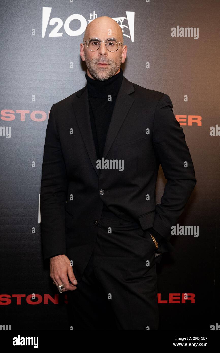 New York, USA. 14th Mar, 2023. Greg Vrotsos arrives on the red carpet ...