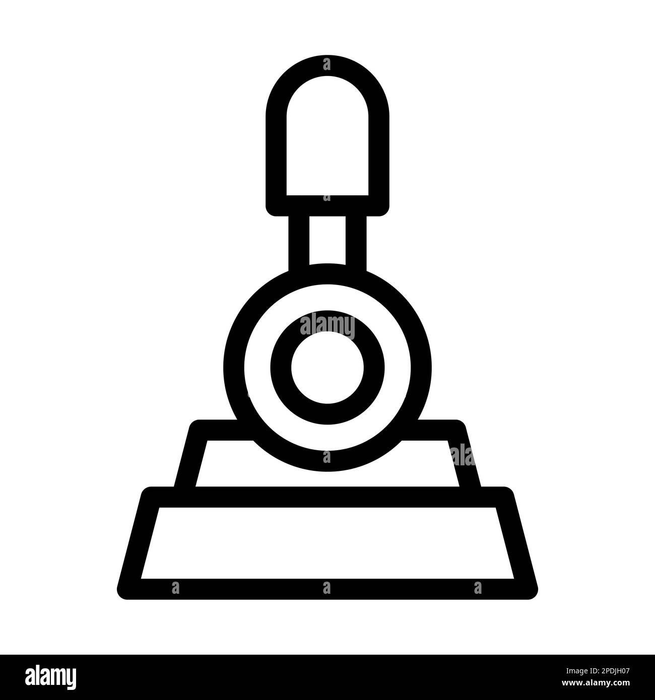 Control Lever Vector Thick Line Icon For Personal And Commercial Use Stock Photo - Alamy