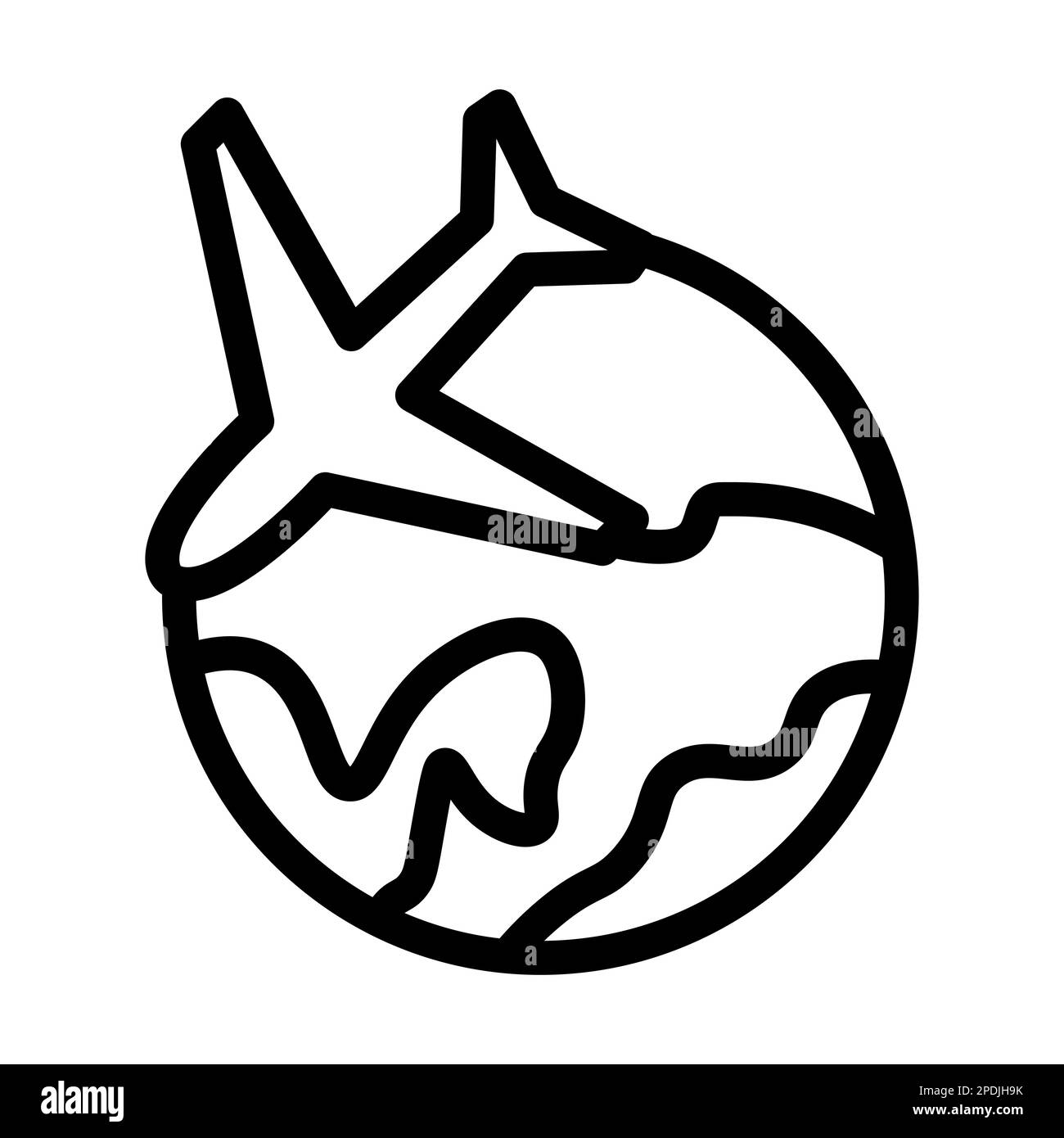 Travel Vector Thick Line Icon For Personal And Commercial Use Stock Photo - Alamy