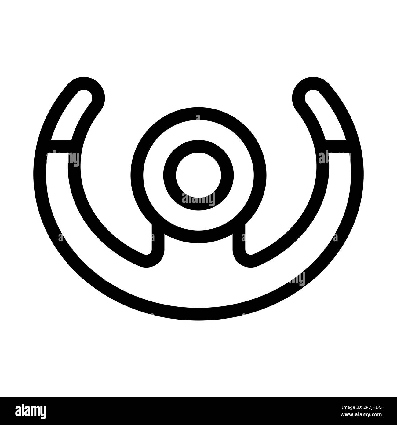 Plane Steering Wheel Vector Thick Line Icon For Personal And Commercial ...