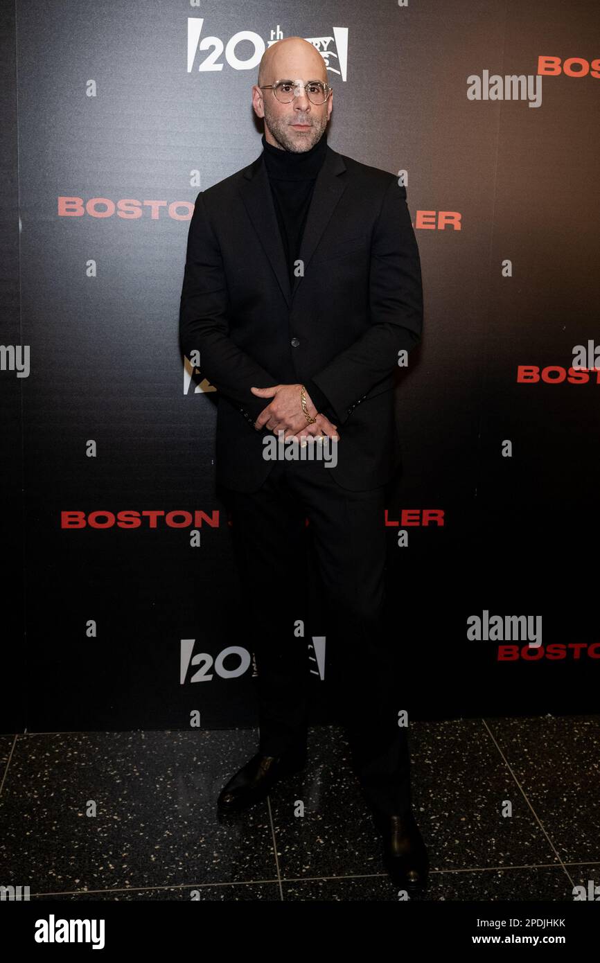 New York, USA. 14th Mar, 2023. Greg Vrotsos arrives on the red carpet ...