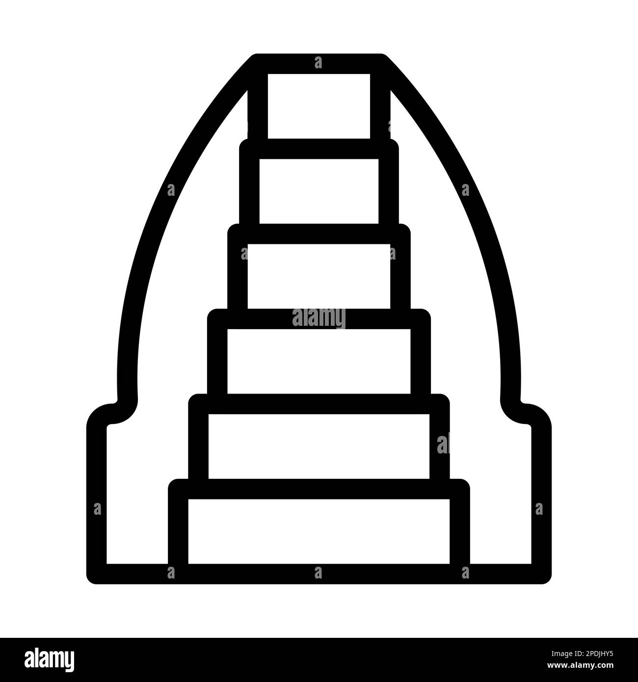 Escalator Vector Thick Line Icon For Personal And Commercial Use Stock Photo - Alamy