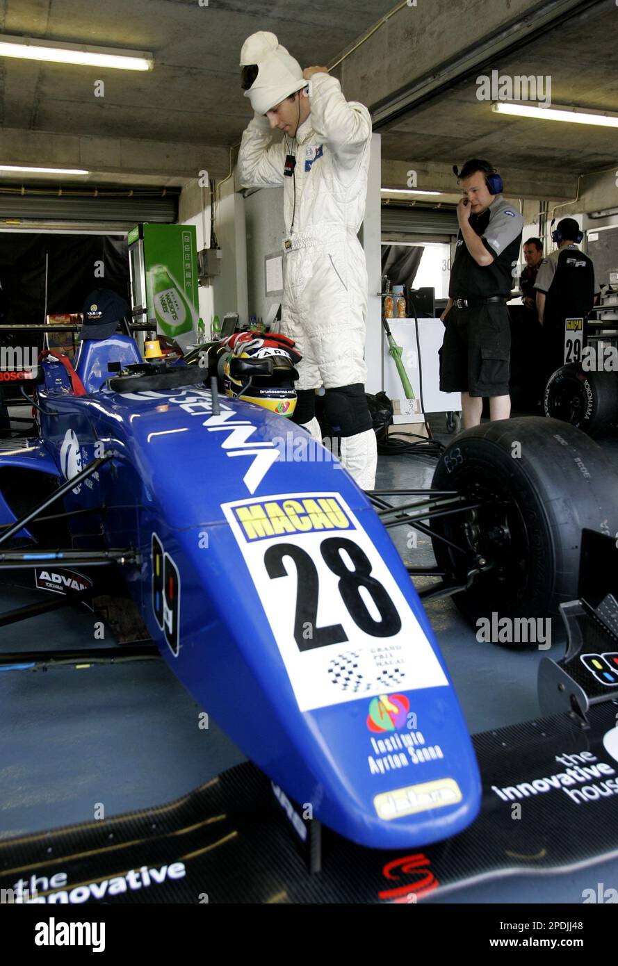 Bruno Senna, the 22-year-old nephew of late Brazilian racing great ...